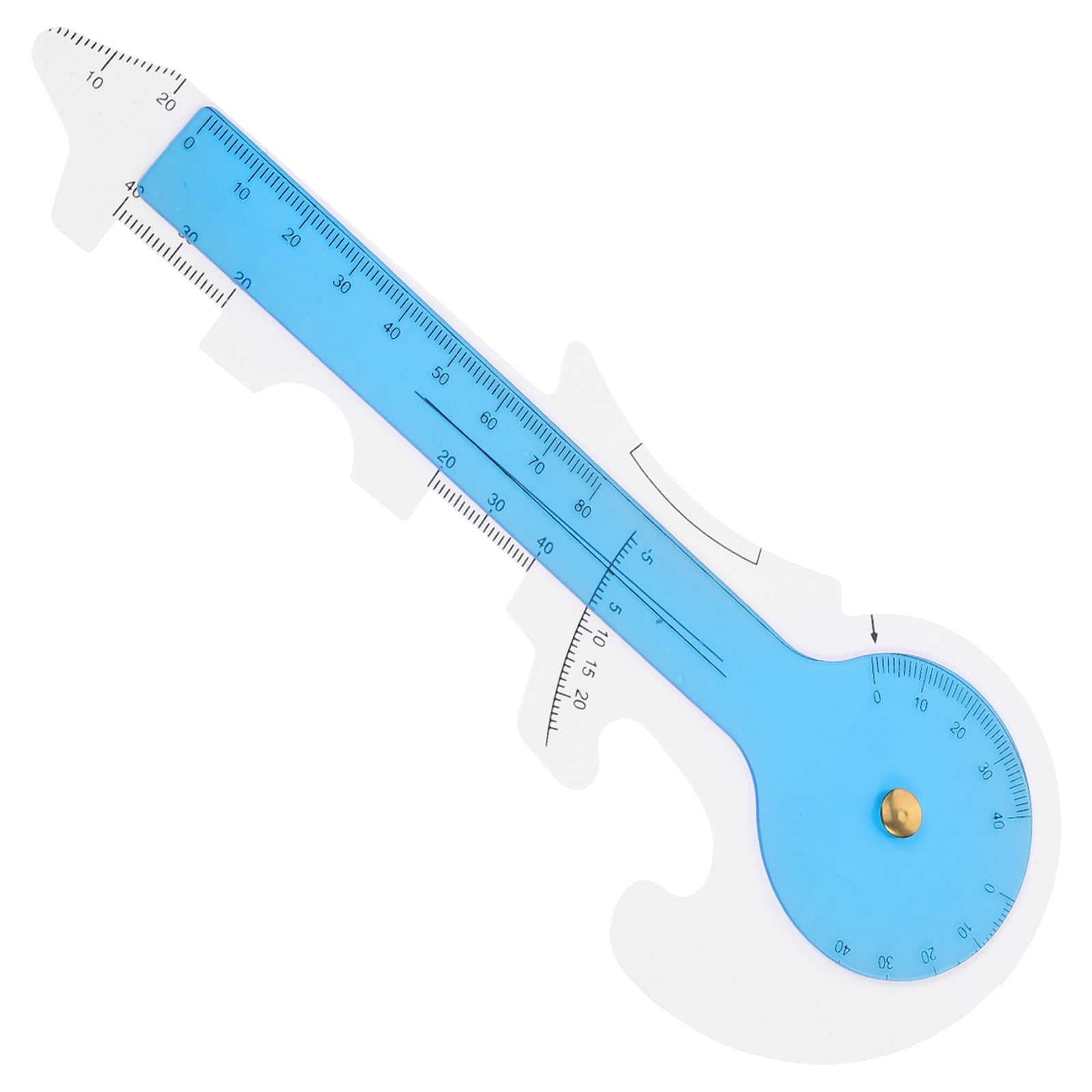 MLINS Pupil Distance Plastic Ruler Measuring Tool Magnifying Lens ...