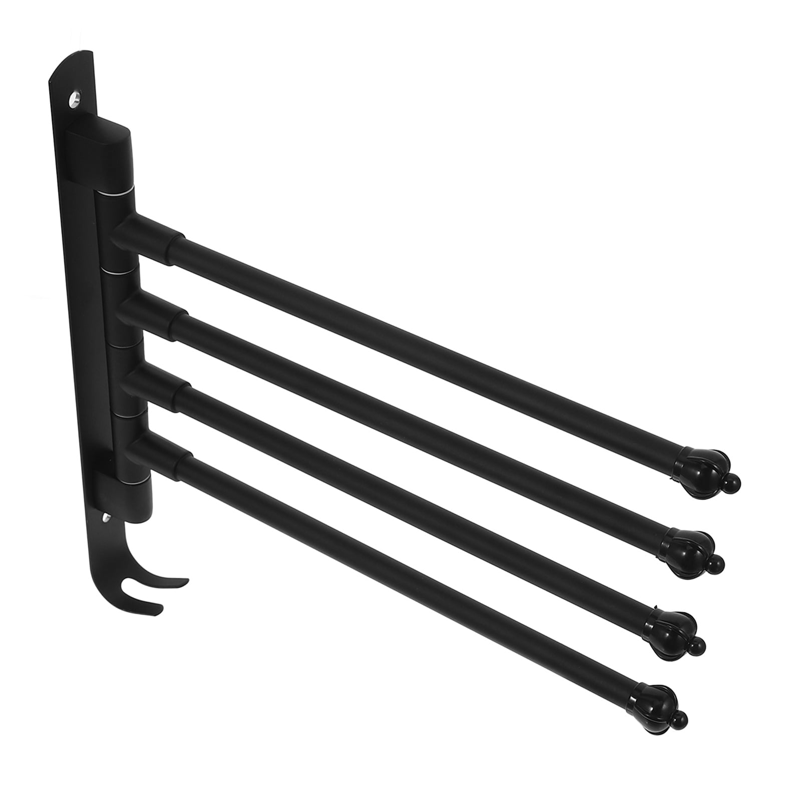 MLINS RV Clothes Drying Rack with Black Aluminum Alloy for Organizing ...