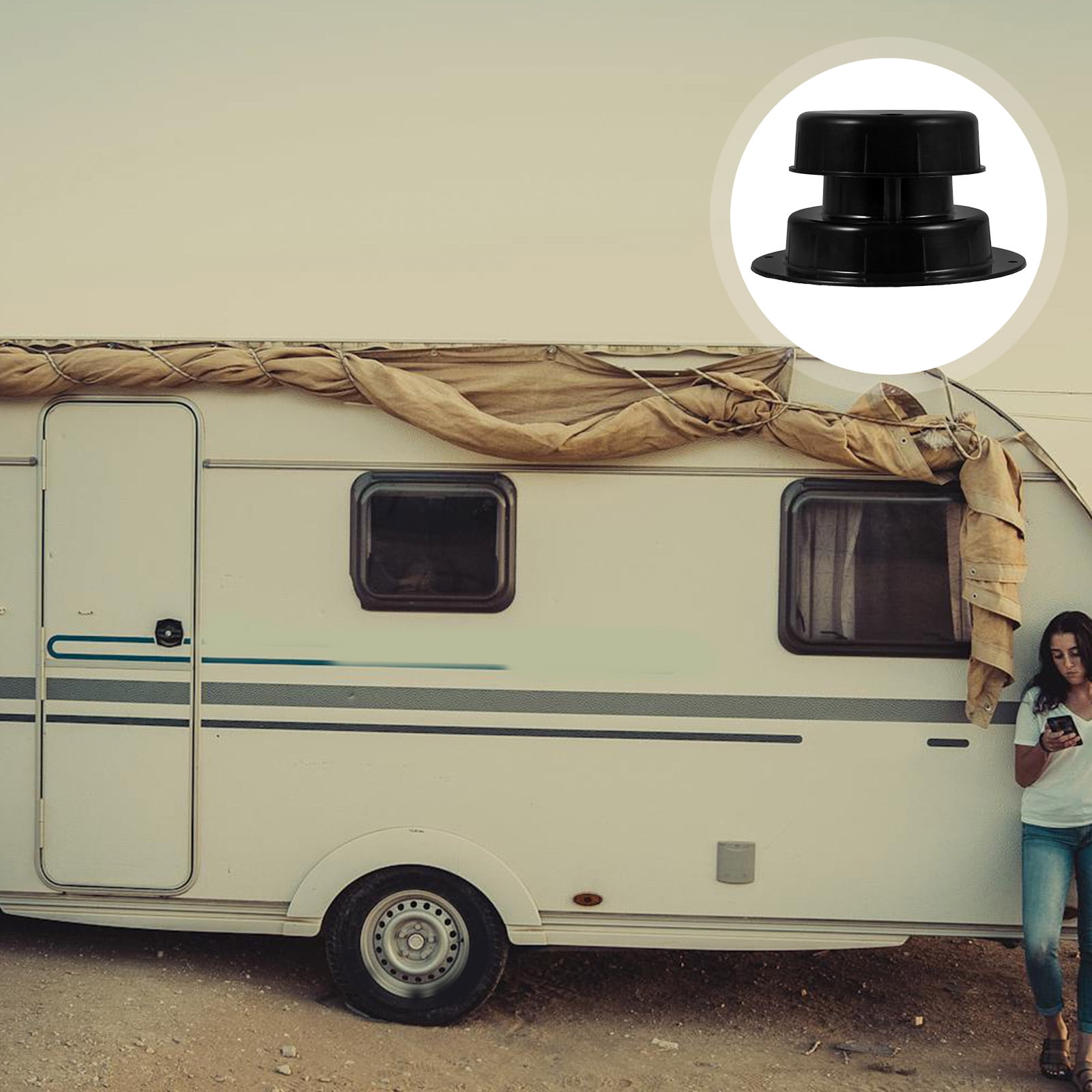 MLINS RV Roof Vent Cover Replacement Plumbing Vent Cap Camper Vent Cap ...
