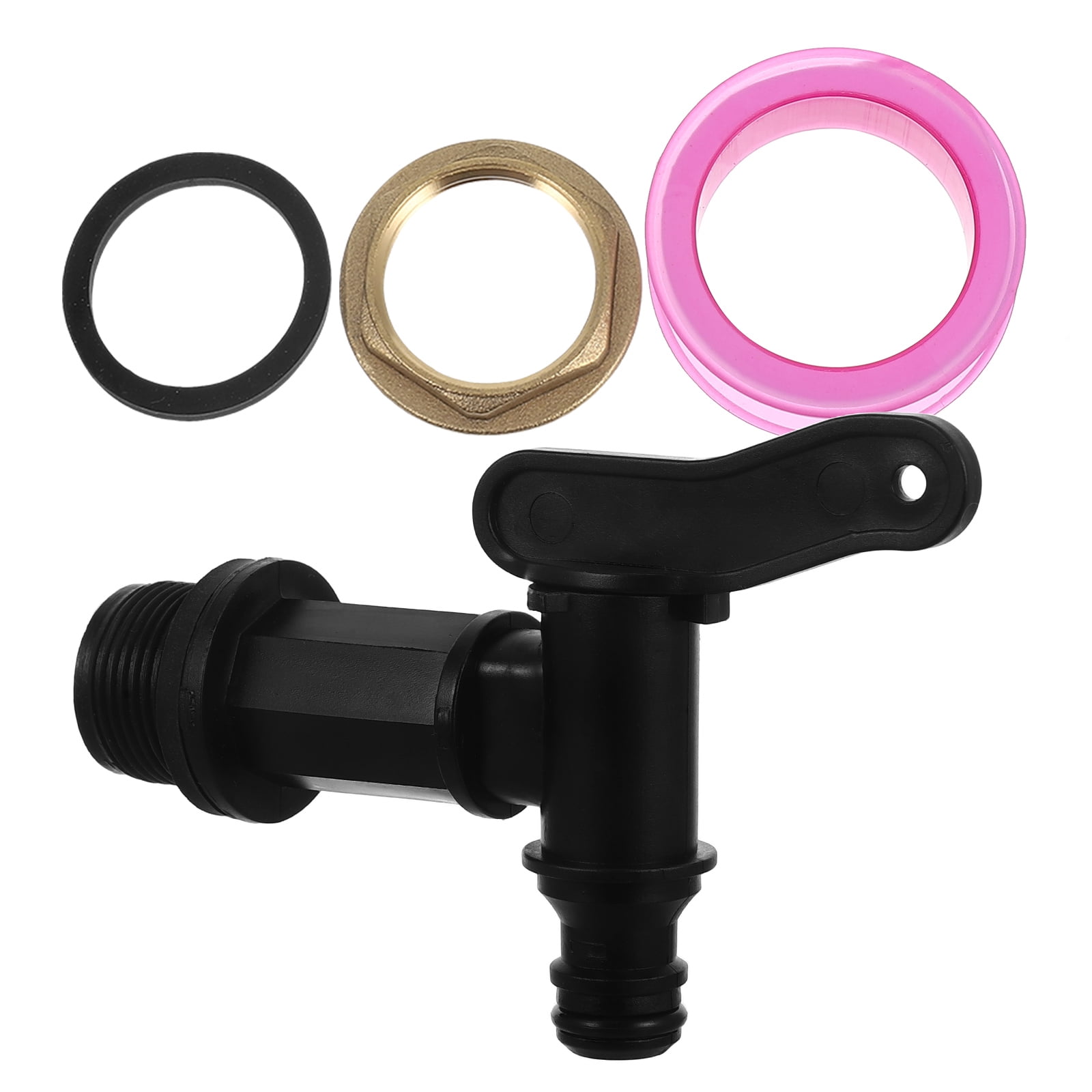 MLINS Rain Barrel Water Outlet Plastic Tap Watering Hose Spigot Plastic ...