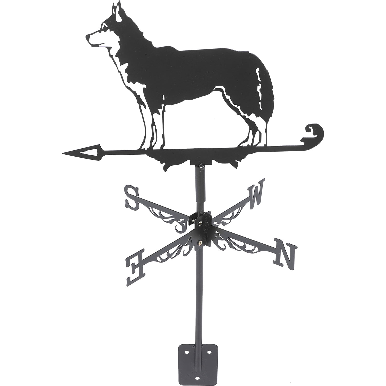 MLINS Rain Gauge 3d Animal Metal Weather Vane Roof Decoration Dog 1 ...