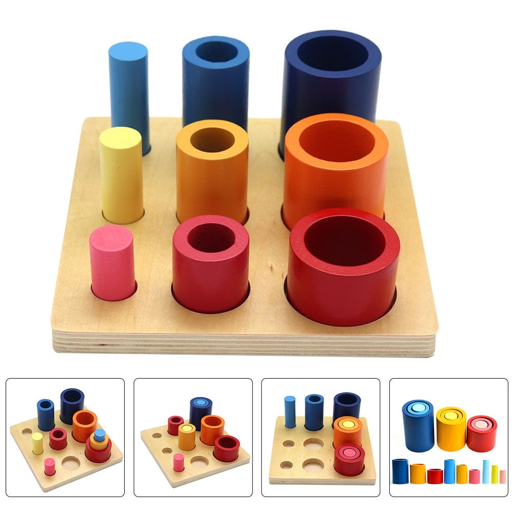 MLINS Rainbow Building Blocks Toy Balancing Games Toddler Preschool ...