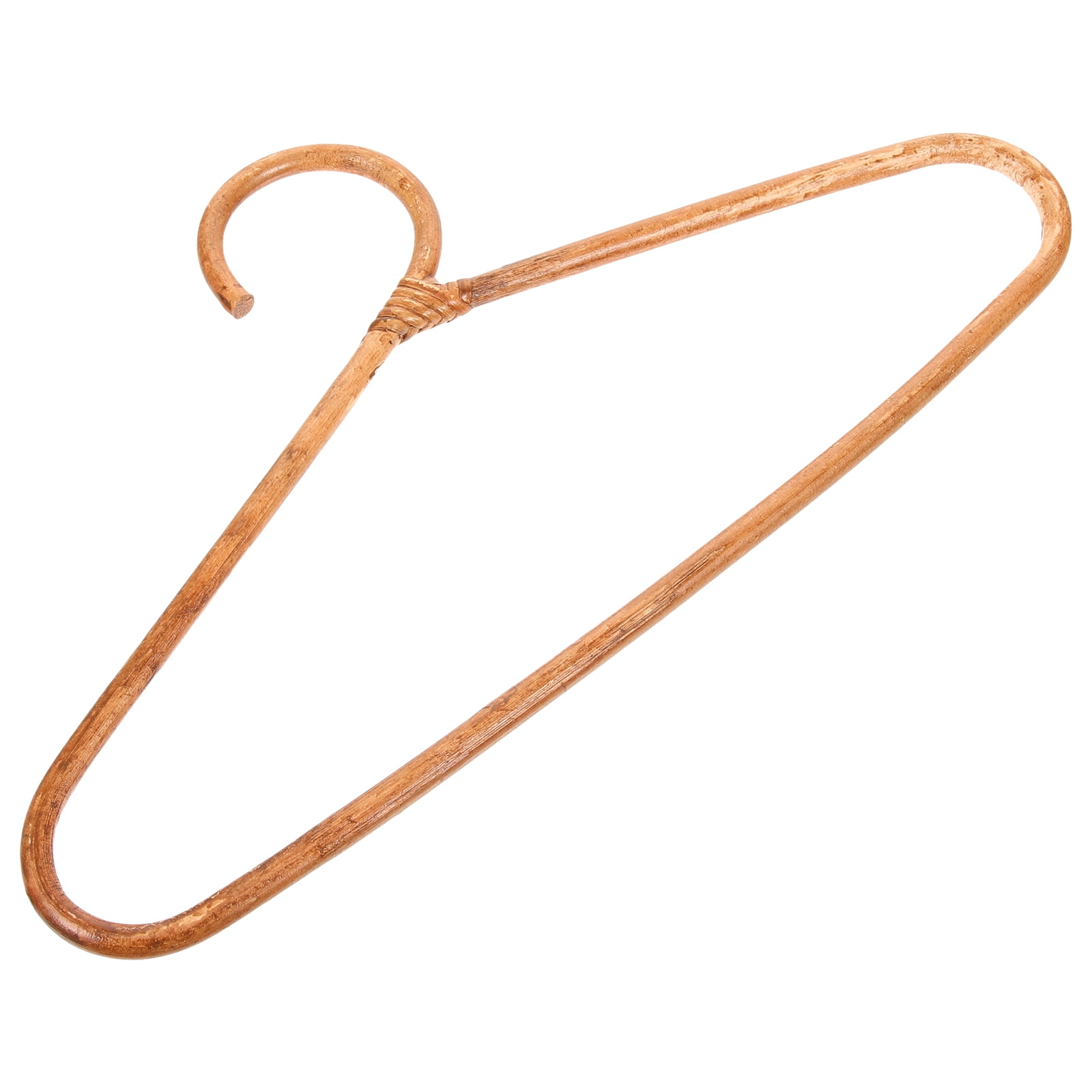 MLINS Rattan Clothes Hanger Set of 2 Clothing Dress Coat Hangers for ...