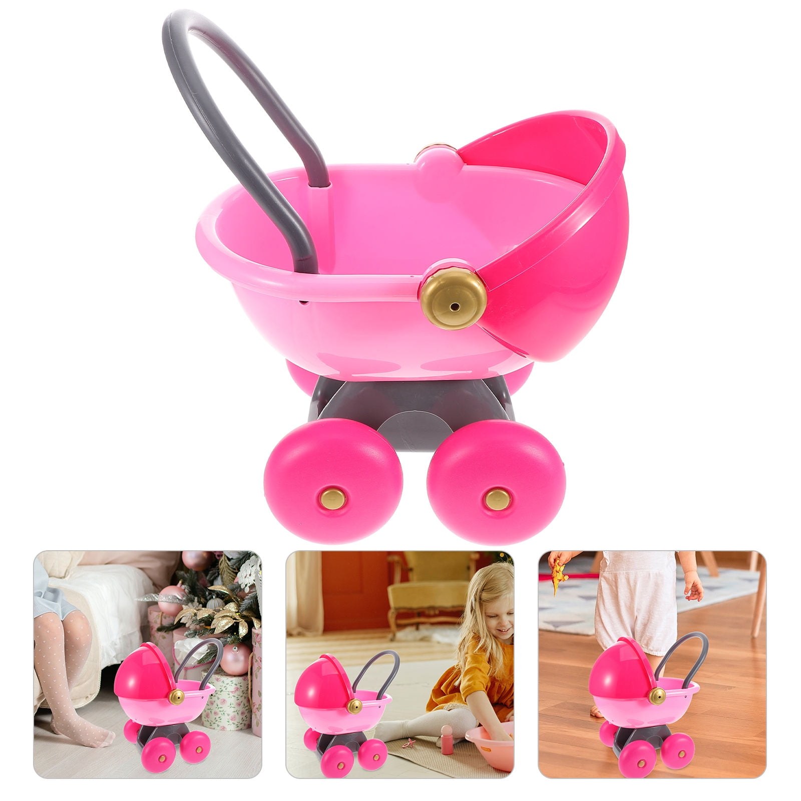 MLINS Realistic Baby Doll Stroller Doll Stroller Plastic Model Doll ...