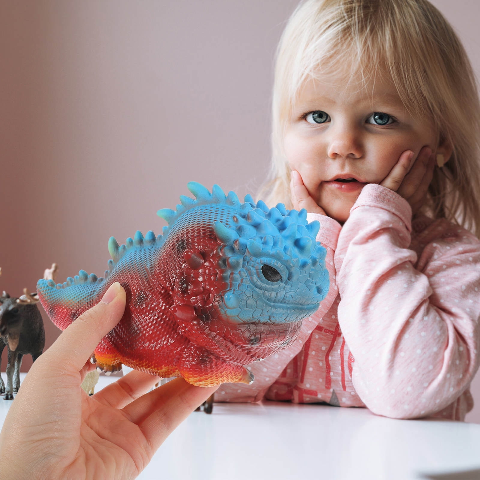 MLINS Realistic Lizard Figurine Reptile Animal Figurine Simulation ...