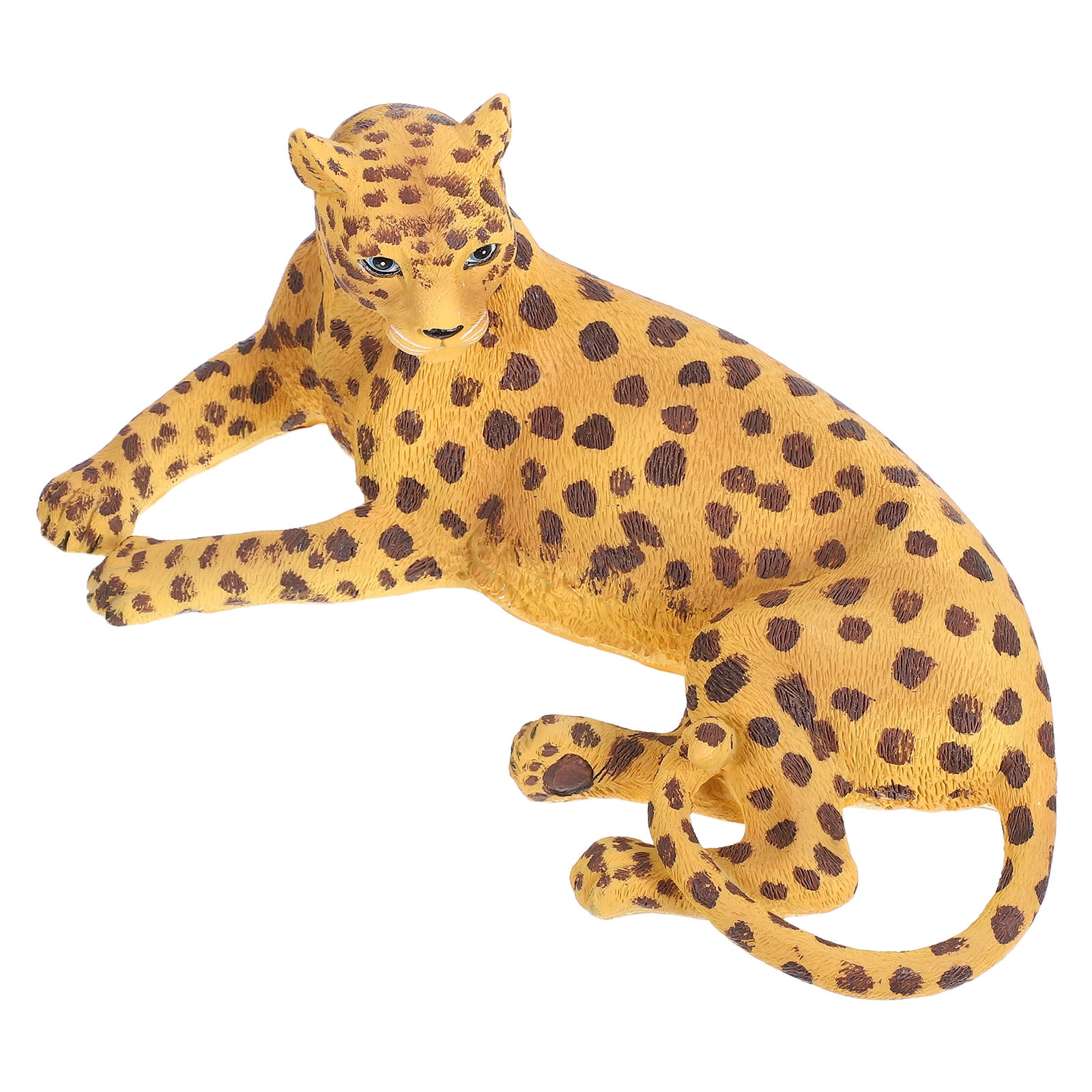 MLINS Realistic Resin Leopard Statue Animal Figurine Simulation Wild ...