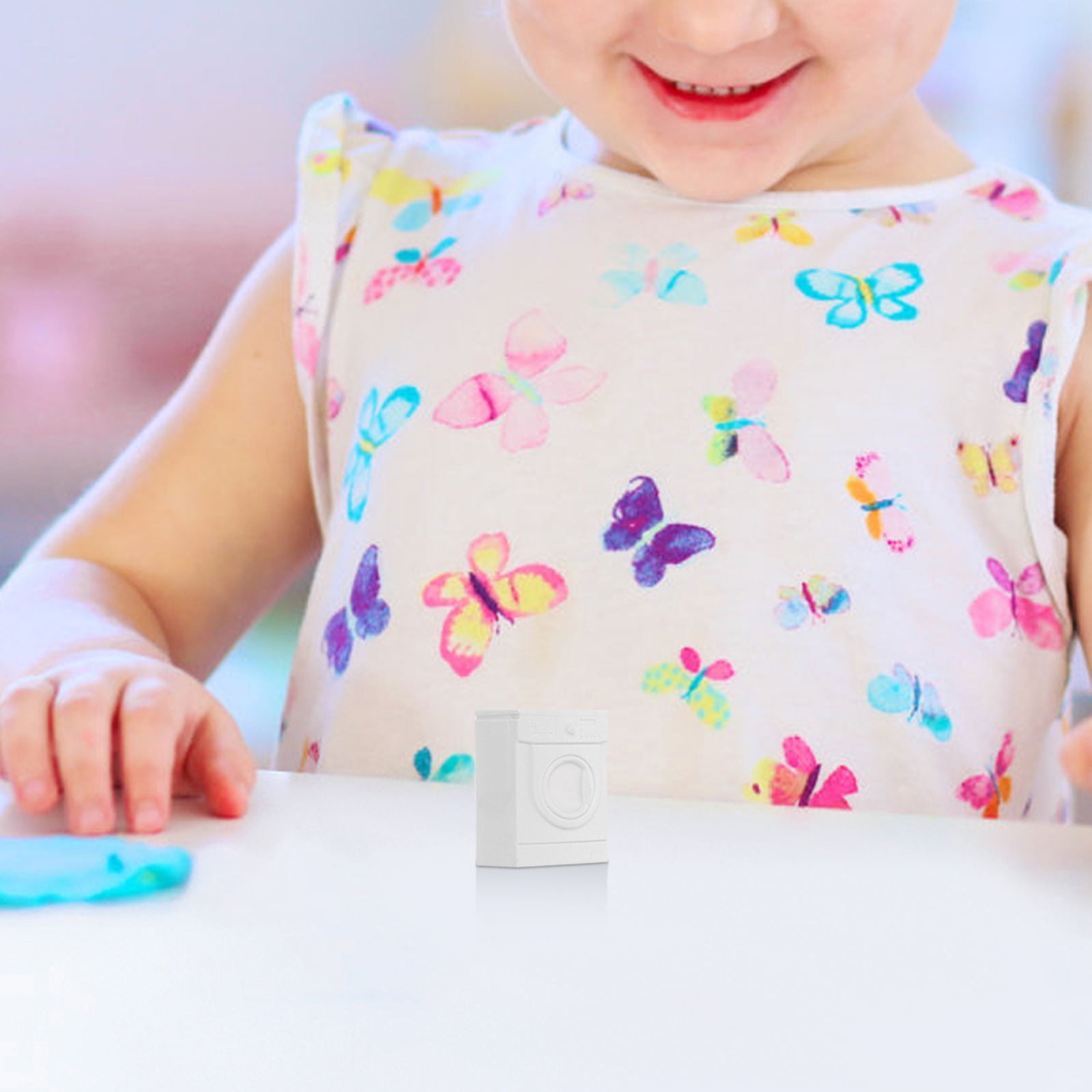 MLINS Realistic Washer For Dollhouse Mini Cloth Washer Model Kids ...