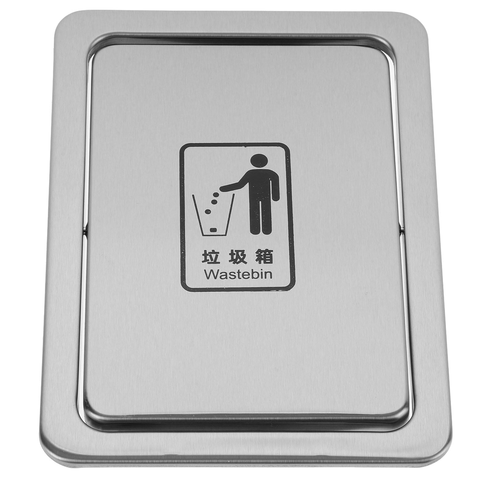 MLINS Recessed Countertop Trash Bin Flap Lid Garbage Can Grommet ...