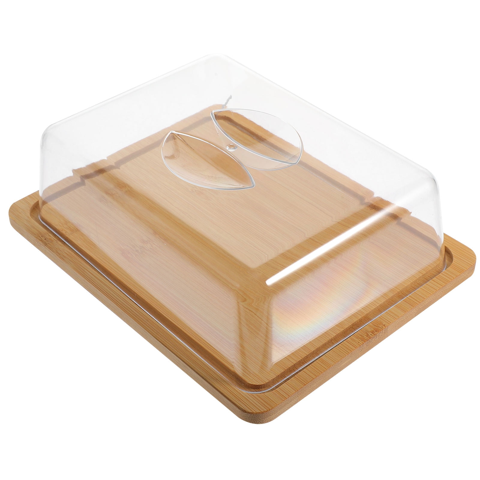 MLINS Rectangle Cake Display with Lid Rectangular Cover Stand for ...