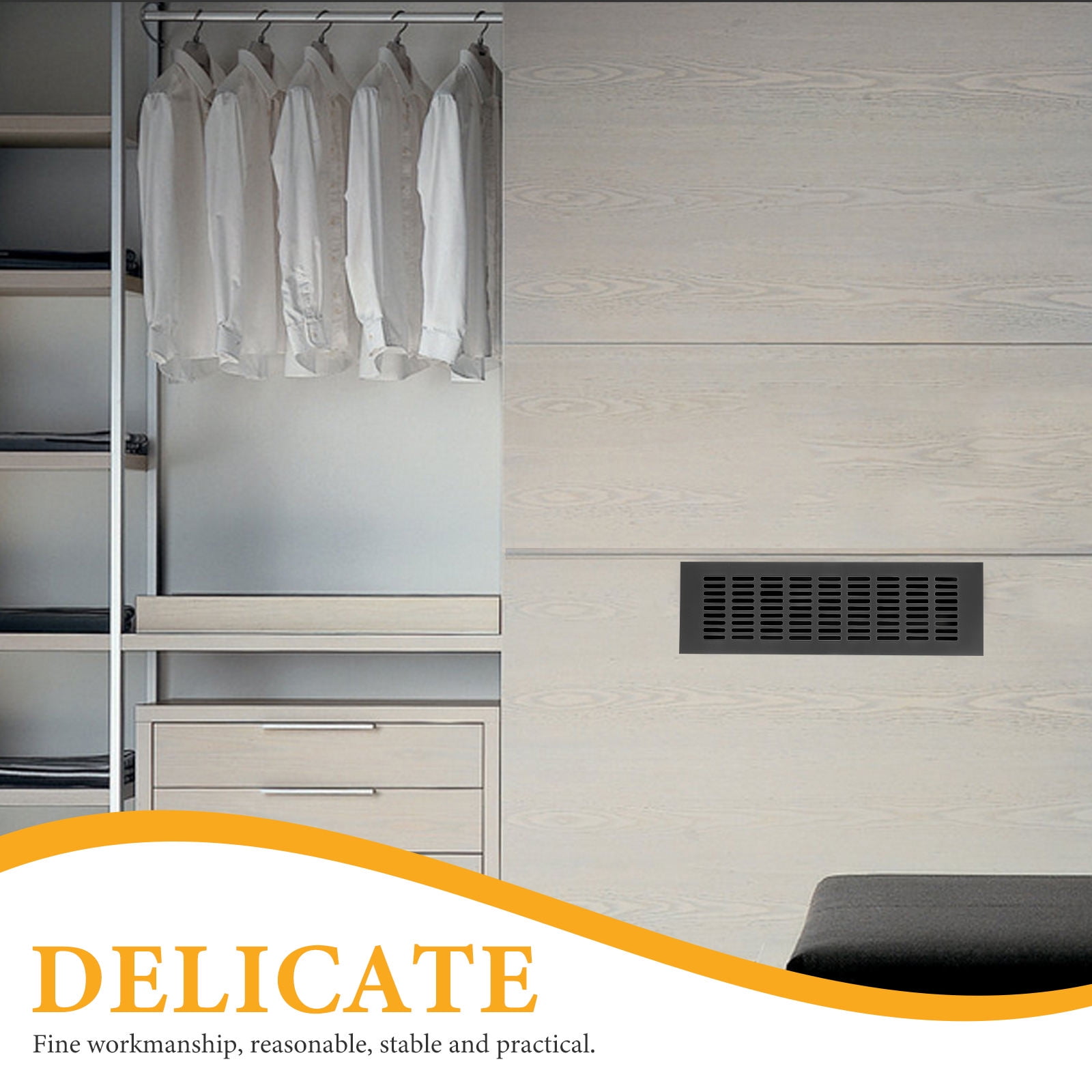 MLINS Rectangular Air Vent Grille for Cabinet Metal Air Vent Grille ...