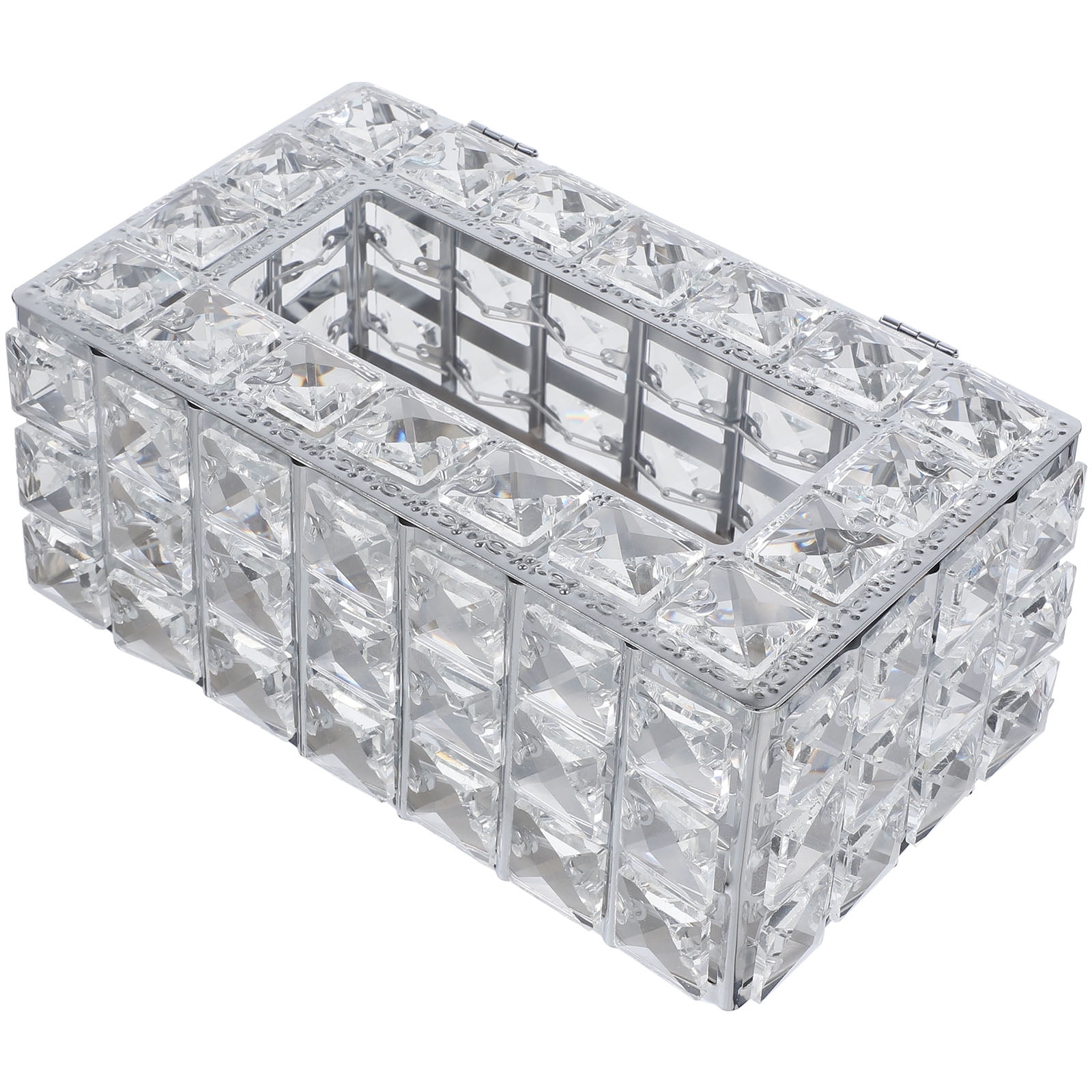MLINS Rectangular Crystal Tissue Box Cover Decorative Paper Box Home ...