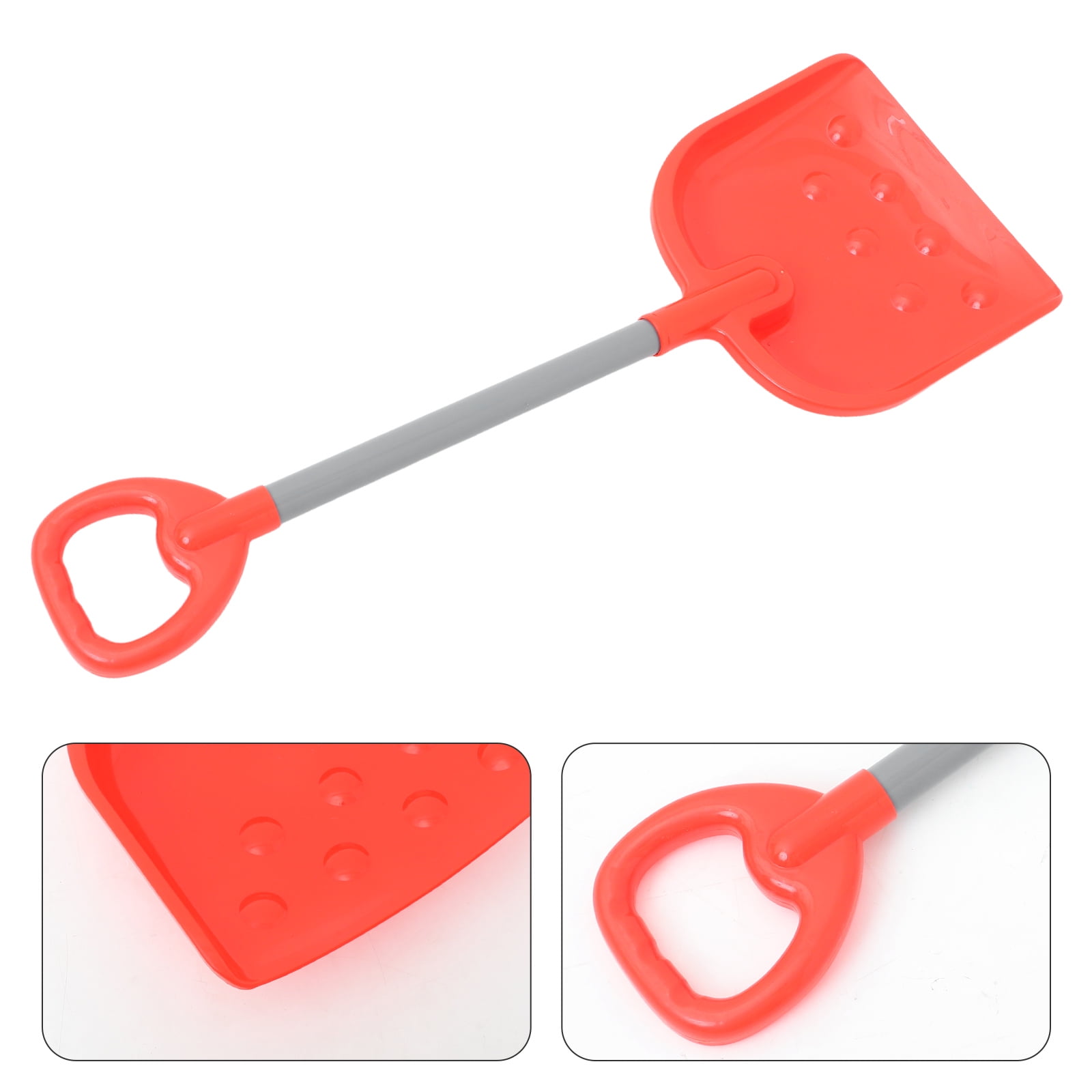 MLINS Red Heavy Duty Plastic Sand Shovels for Kids Outdoor Play Large ...