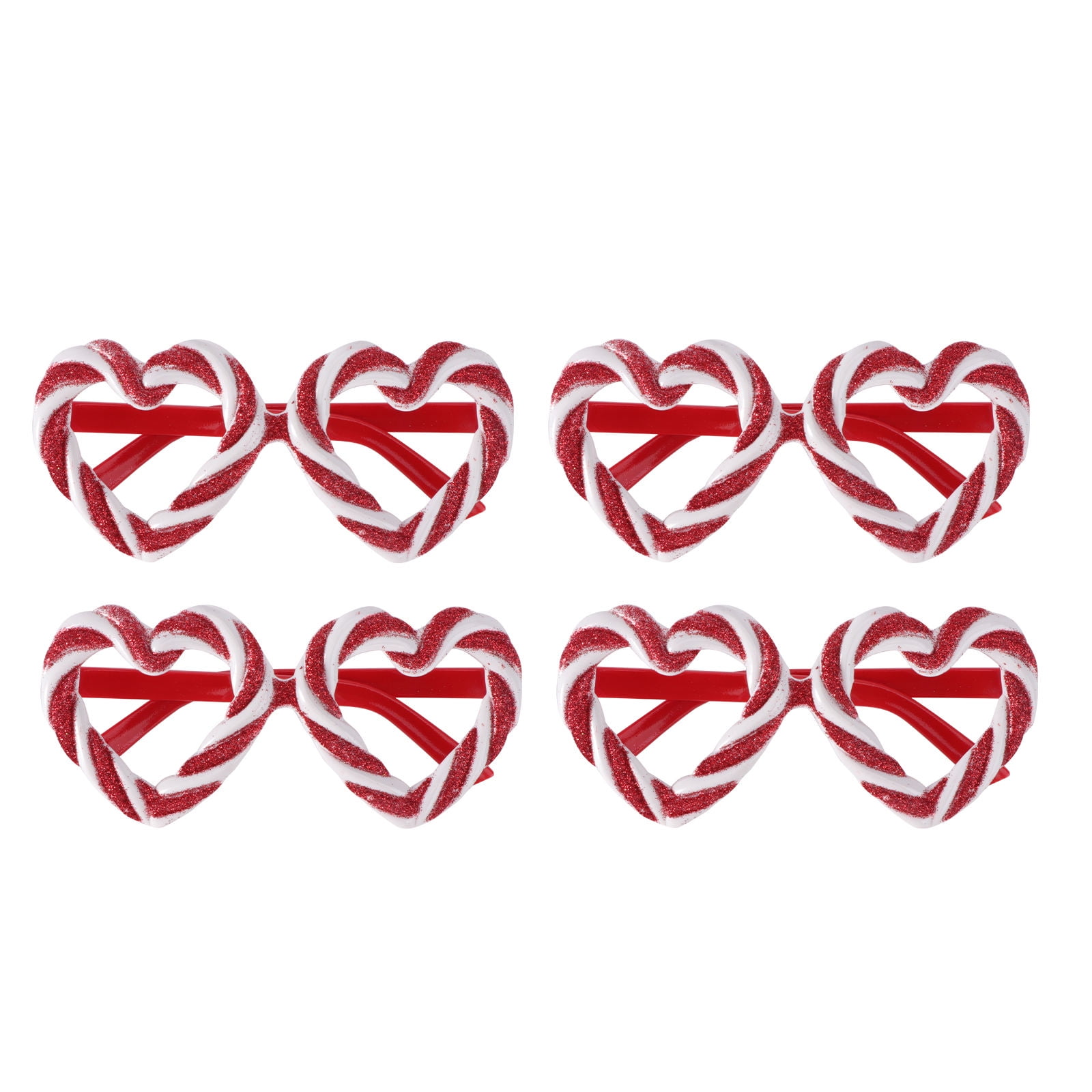 MLINS Red Valentine Heart Glasses for Festivals and Parties Fashion ...