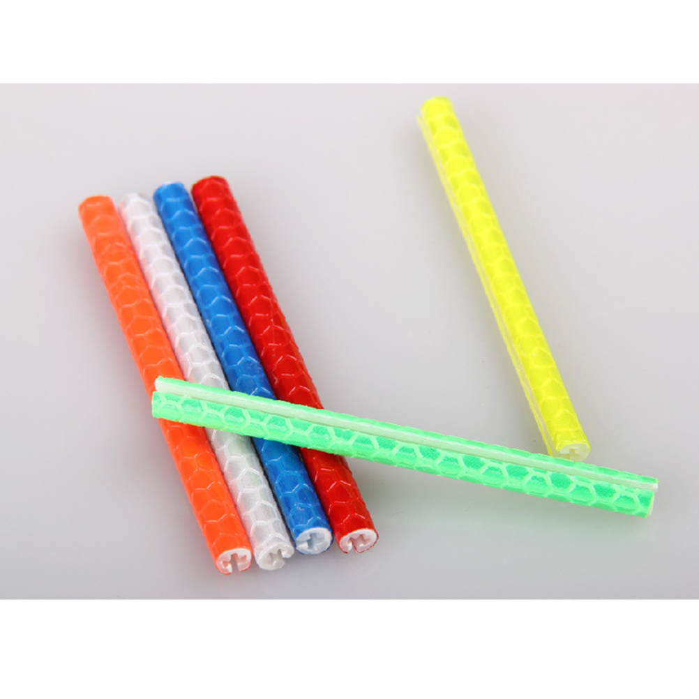 MLINS Reflective Wheel Spokes for Bicycle Use ABS Material 72PCS ...