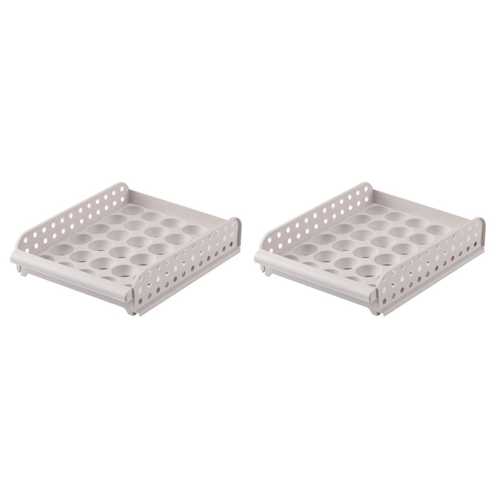 MLINS Refrigerator Egg Drawer Flat Storage Bins with Lids Box ...