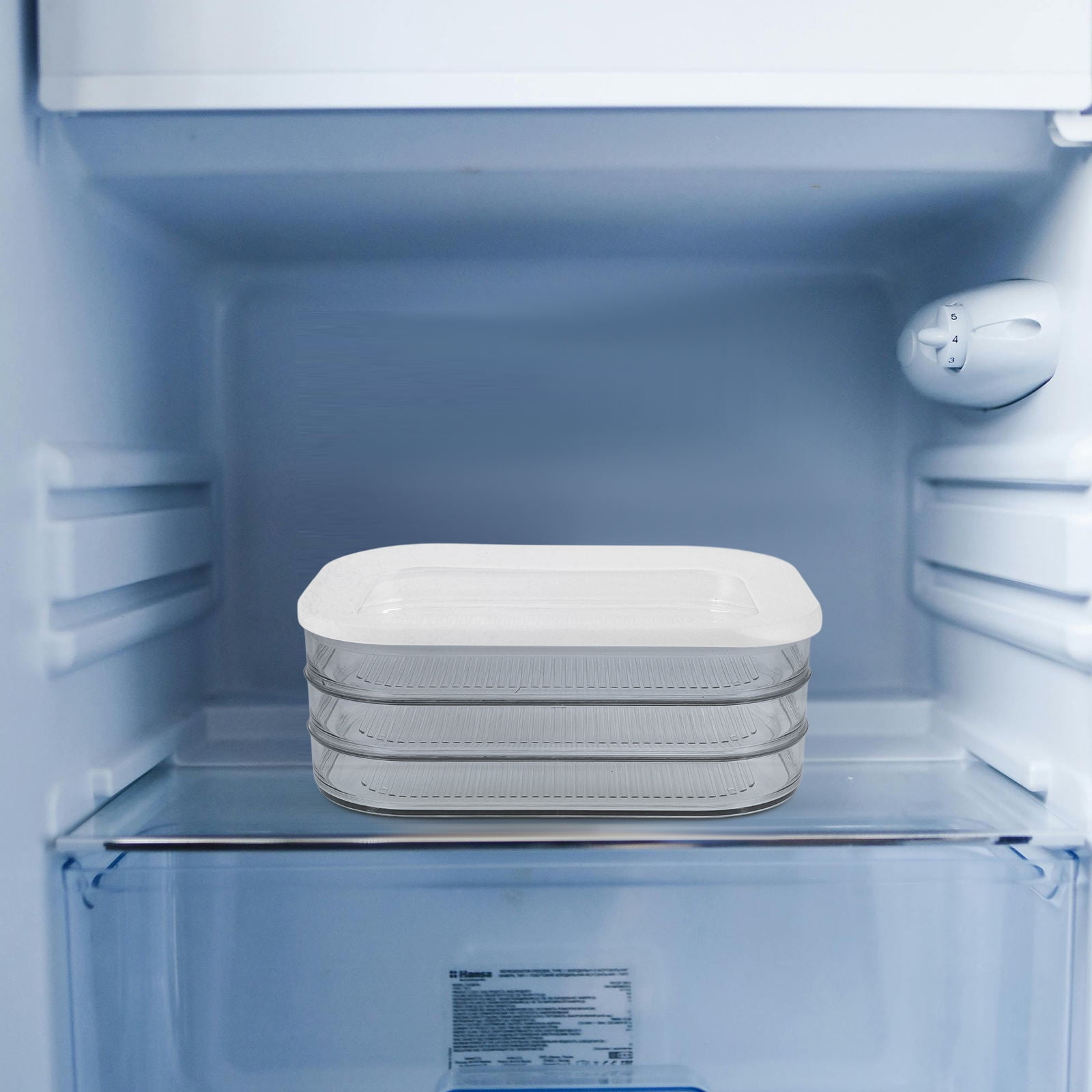 MLINS Refrigerator Sealed Storage Box Reusable Food Box Seafood Bacon ...