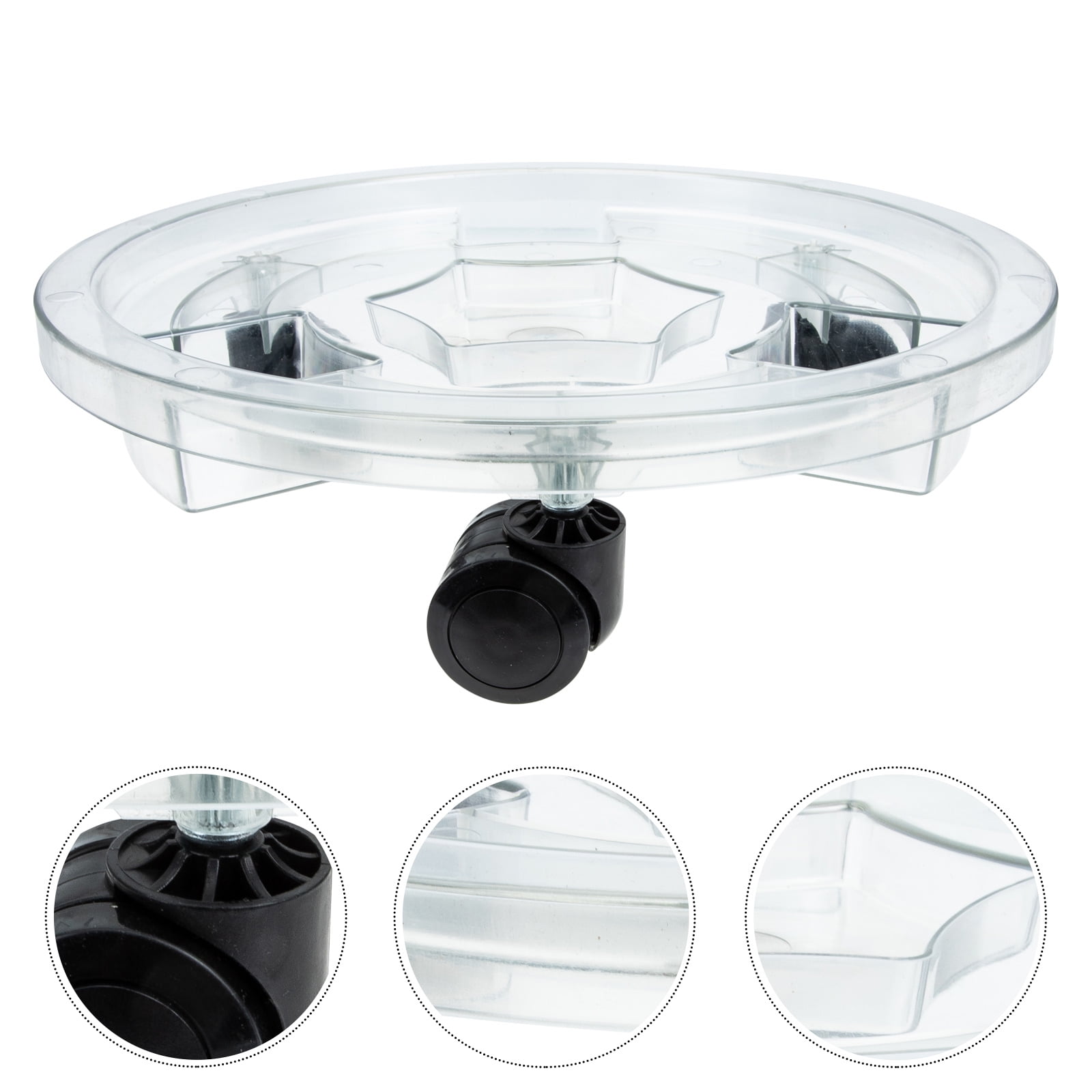 MLINS Removable Flower Pot Base Succulent Plant Stand Outdoor Wheels ...