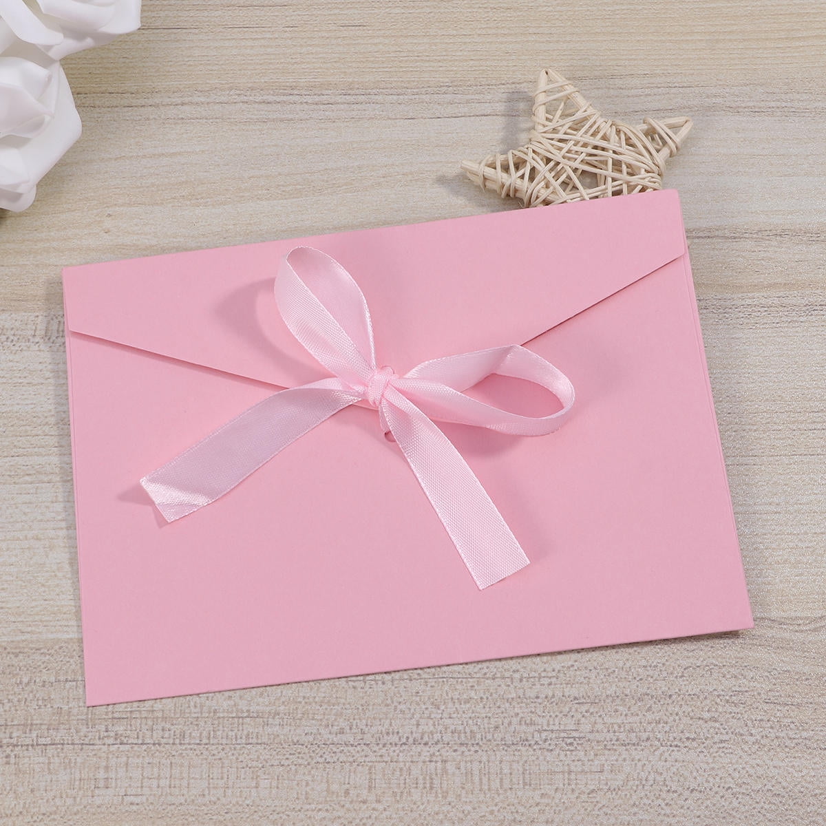 MLINS Retro Creative Bow Invitation Cards with Elegant Ribbon Tie ...