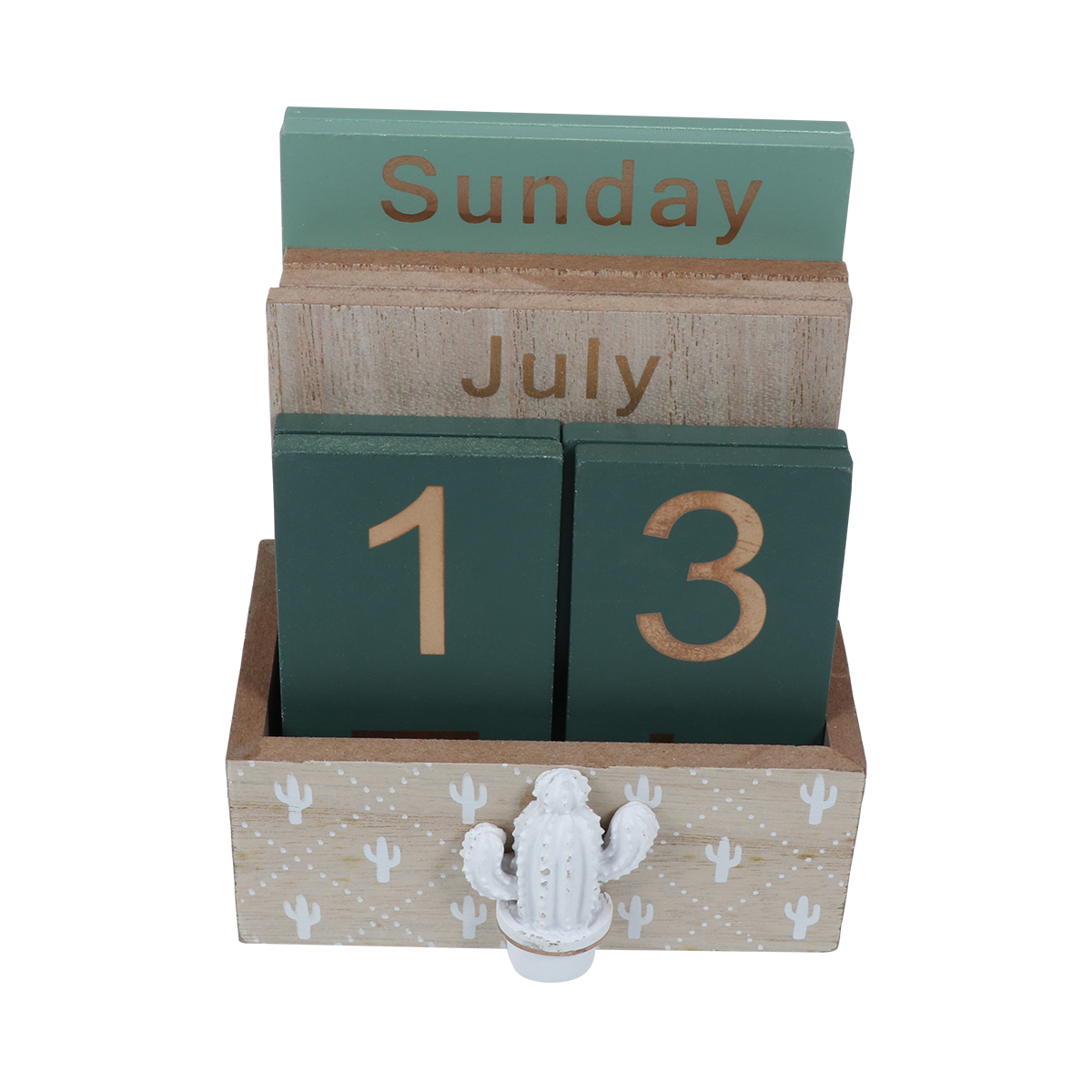 FONWILYO Daily Desktop Calendar Cafe Use 1Set 5.70X4.32X2.36in ...