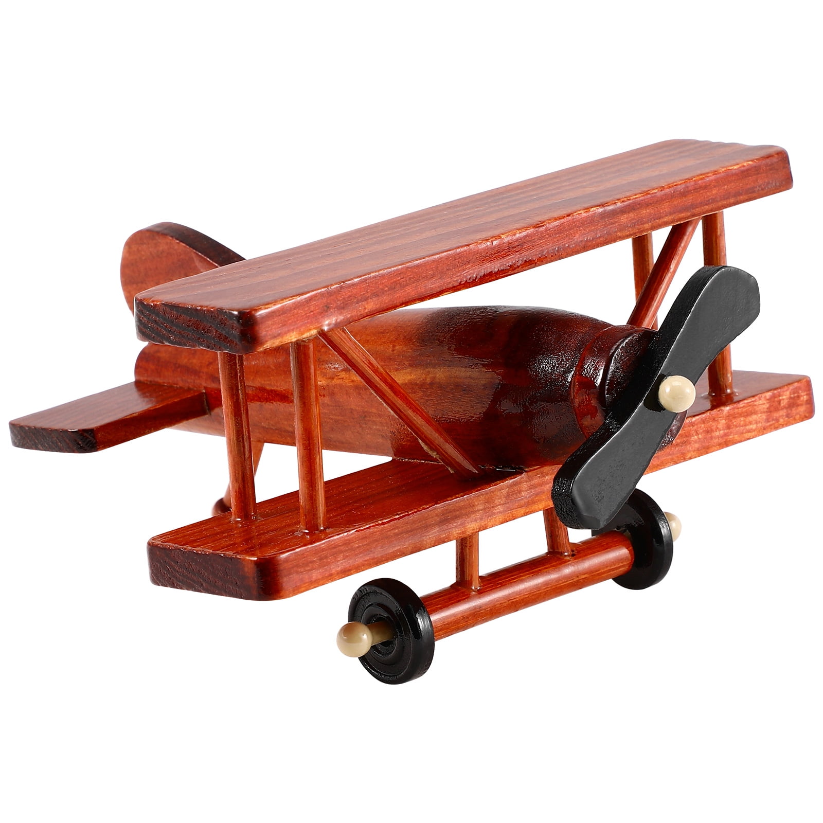 MLINS Retro Wooden Plane Model with Realistic Shape for Home Decor ...