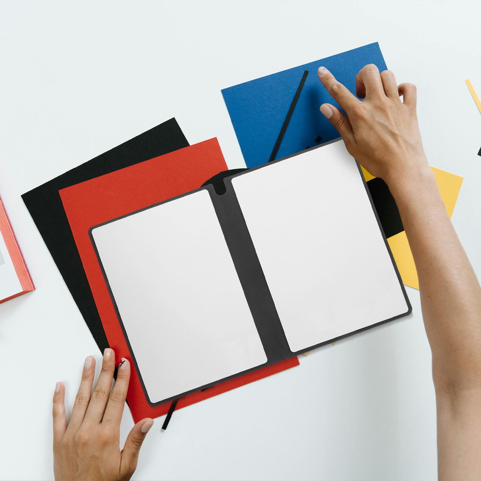 MLINS Reusable A5 Whiteboard Notebook Small Writable Dry Erase Board ...