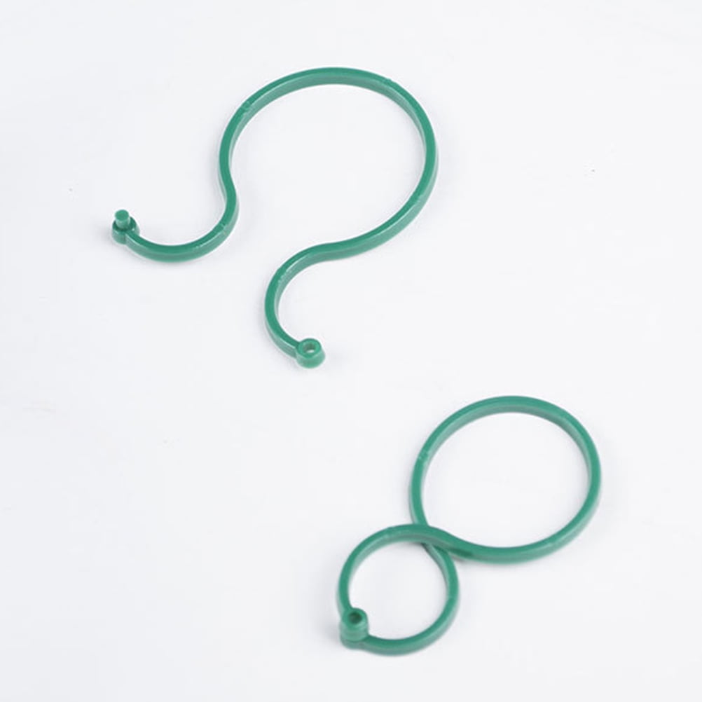 MLINS Reusable Garden Cable Ties for Fixing Use 200 Pcs Green Plastic ...