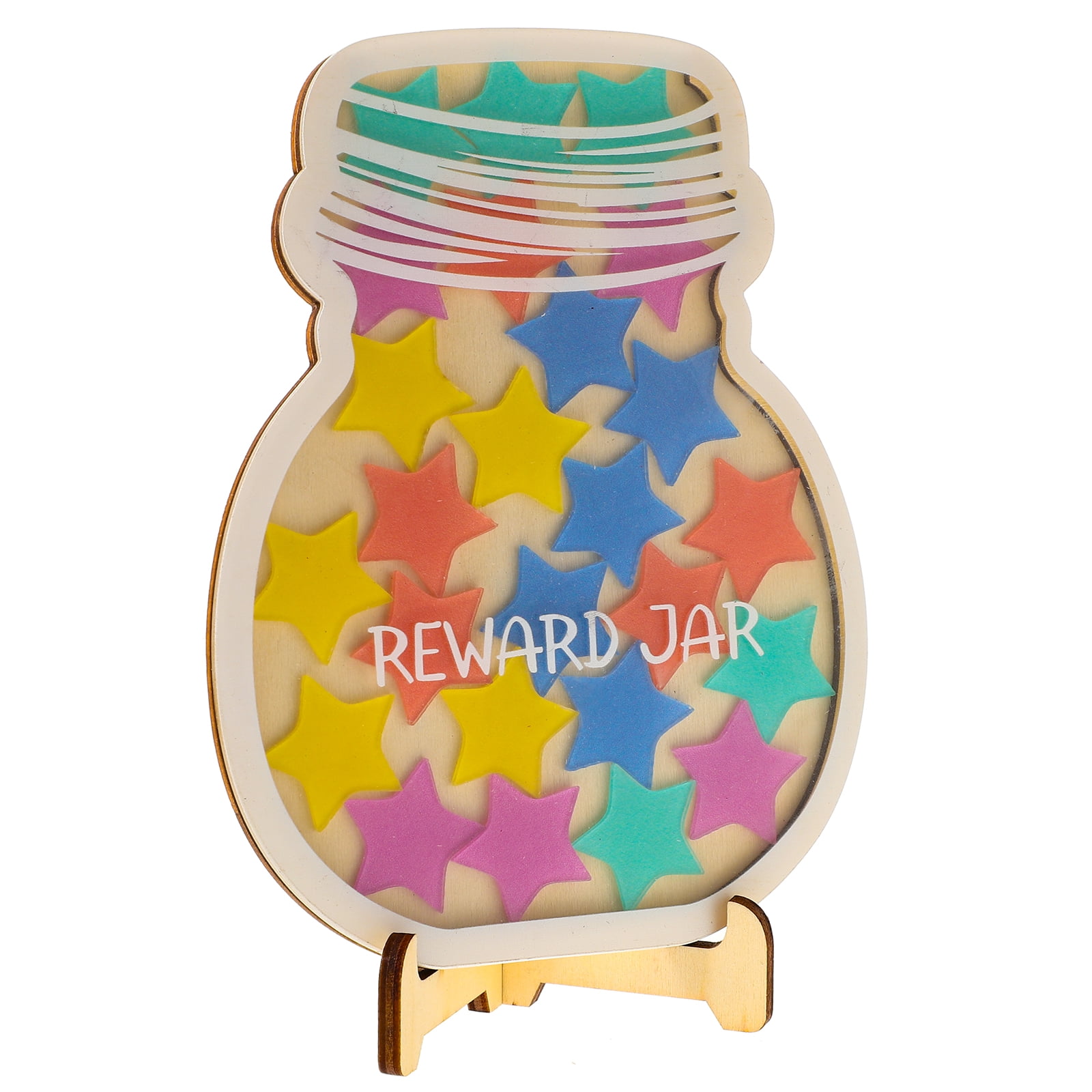 YUYUETIME Reward Chart Jar Wooden 1 Set 8.3x5.5x2in - Walmart.com