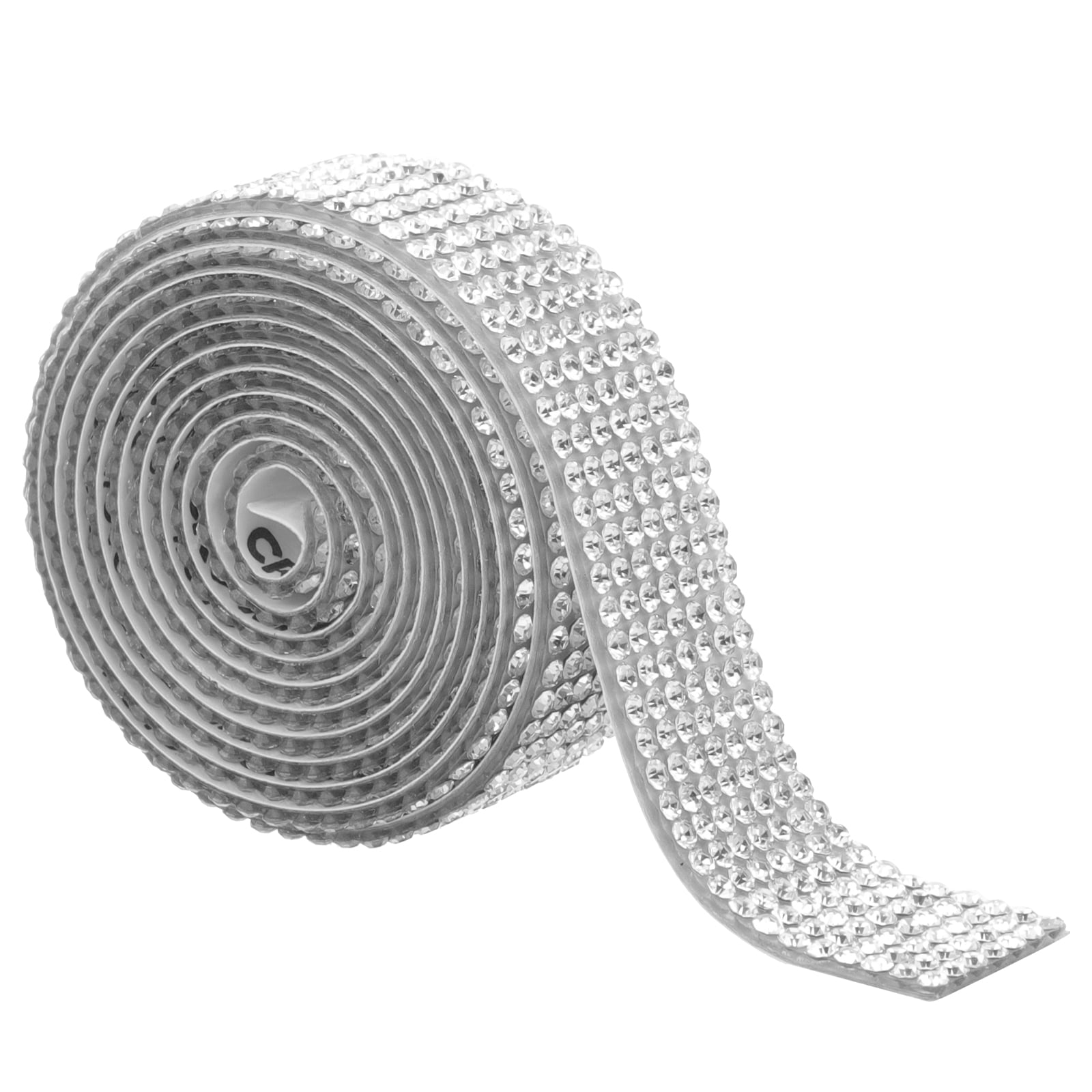 MLINS Rhinestone Strips Rhinestones for Crafts Burlap White Ribbon ...