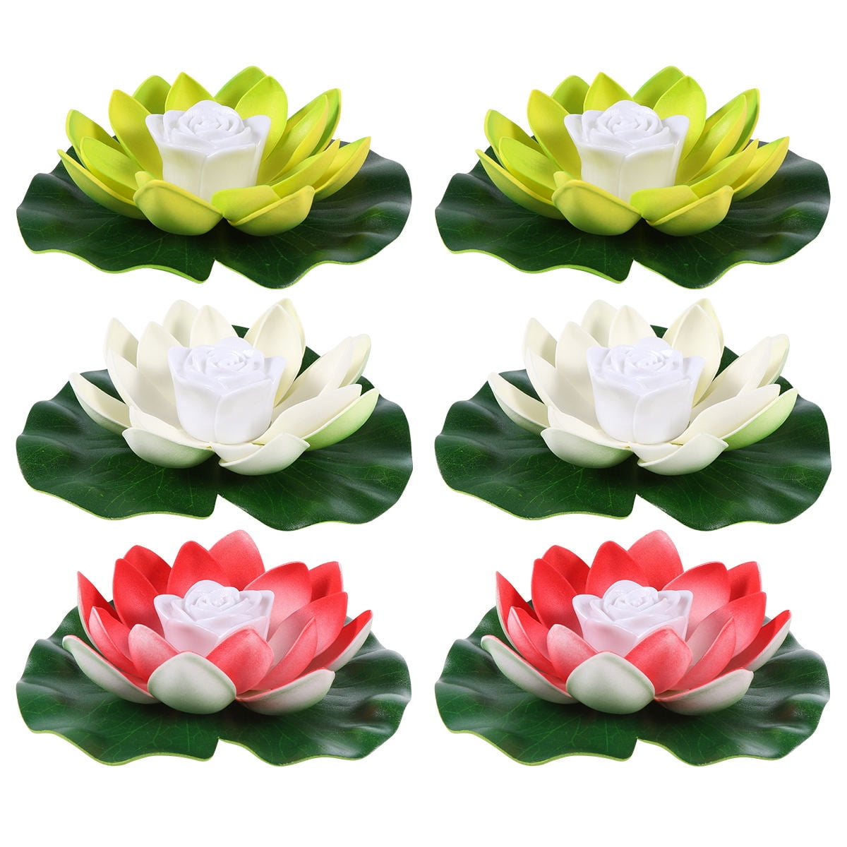 MLINS Romantic Lotus Shaped Water Floating Light with Beautiful Design ...