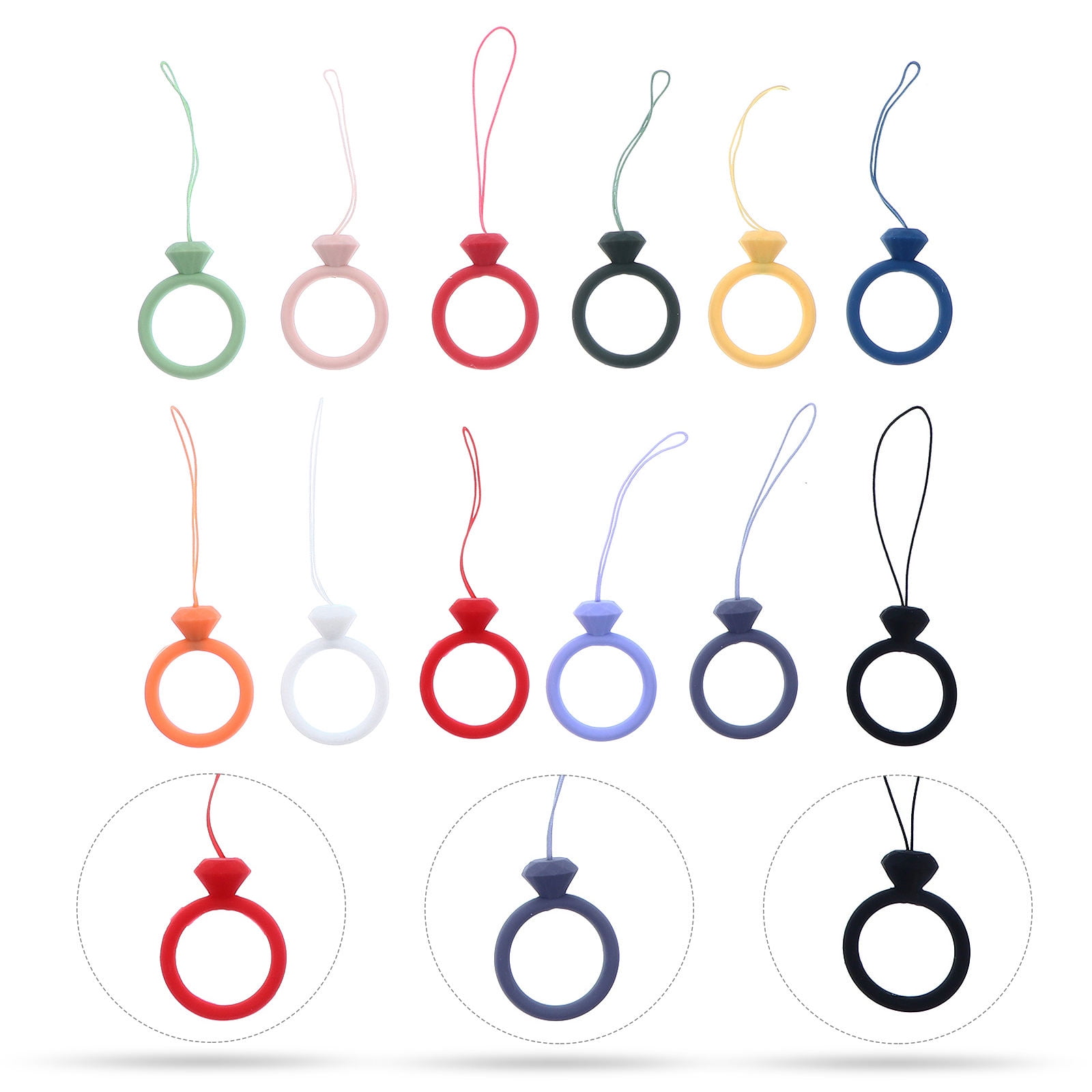 MLINS Rope Silicon -slip Ring Lanyard Safety 9.5X3.1X1CM - Walmart.com