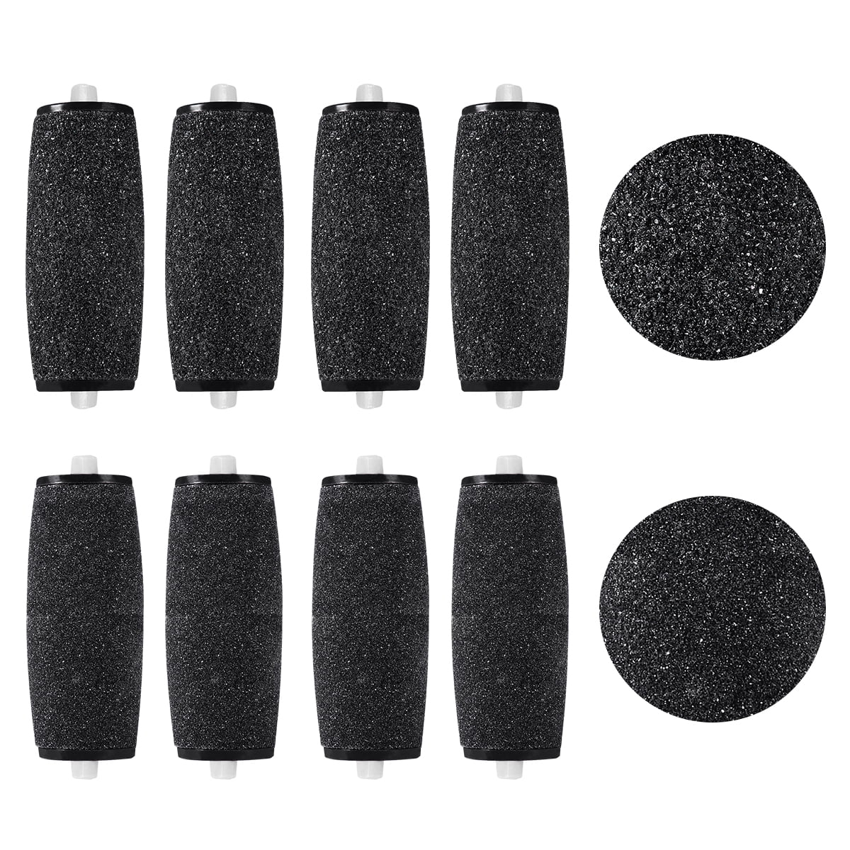 MLINS Rosenice 8 Pcs Replacement Roller Heads Professional Callus ...