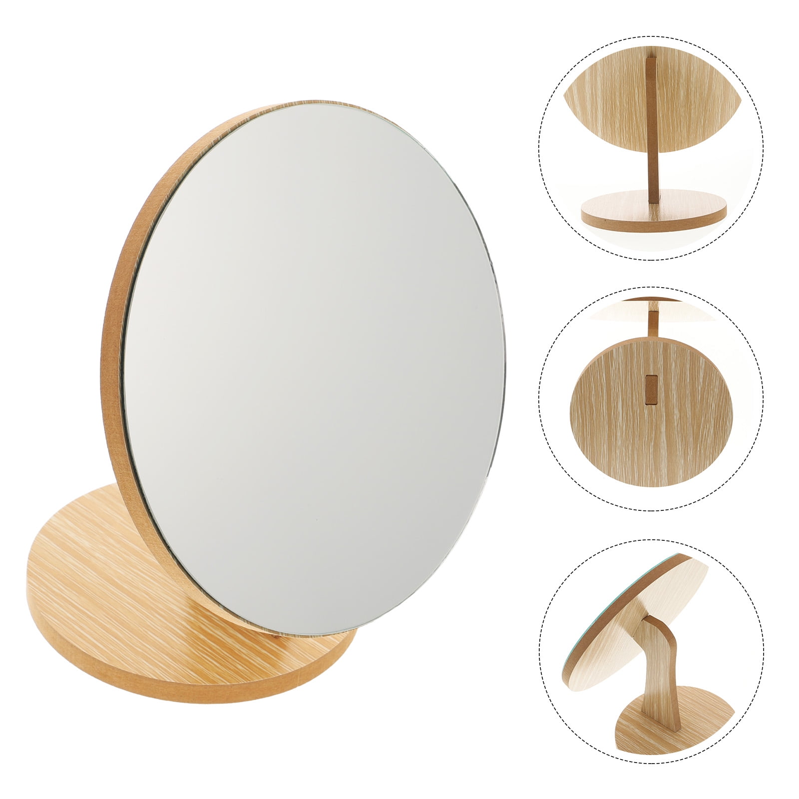 MLINS Rotary Makeup Mirror Bedroom Vanity Adjustable Travel Student ...