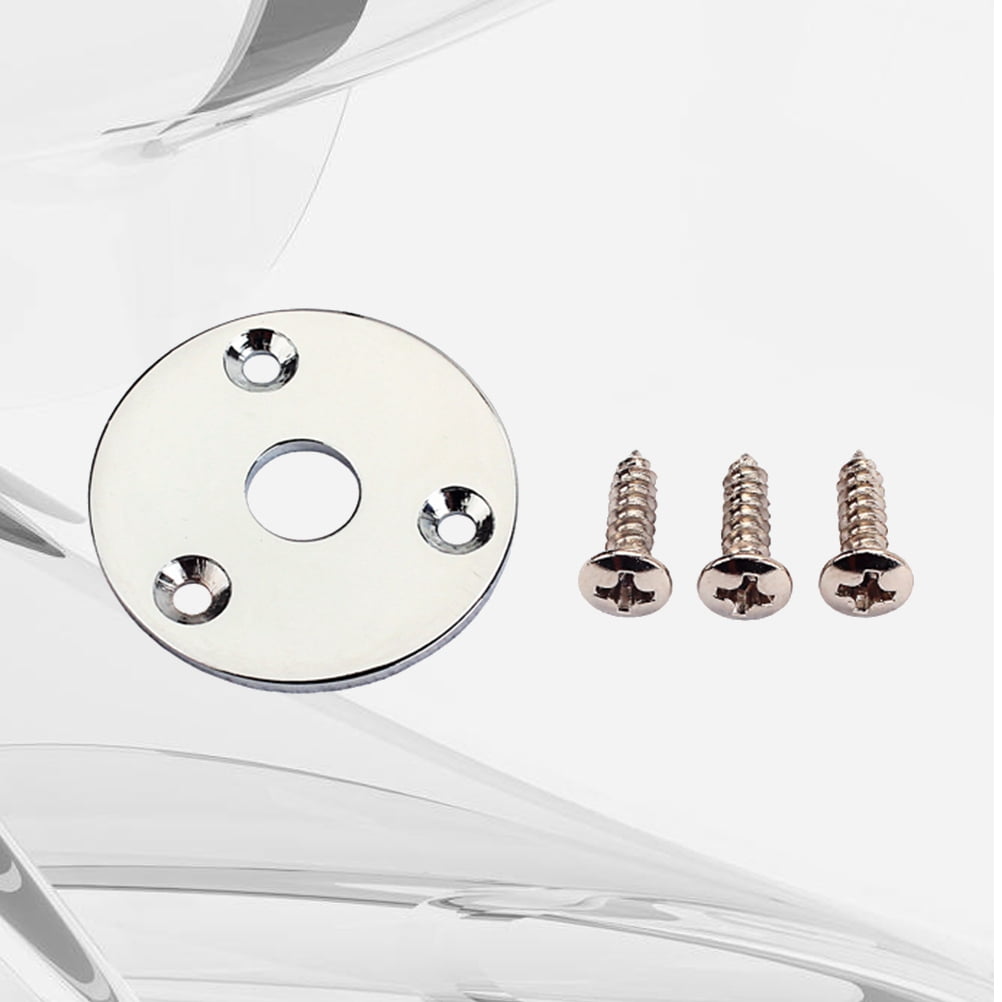 MLINS Round Guitar Jack Plate Indented 1/4 Inch Guitar Pickup Output ...