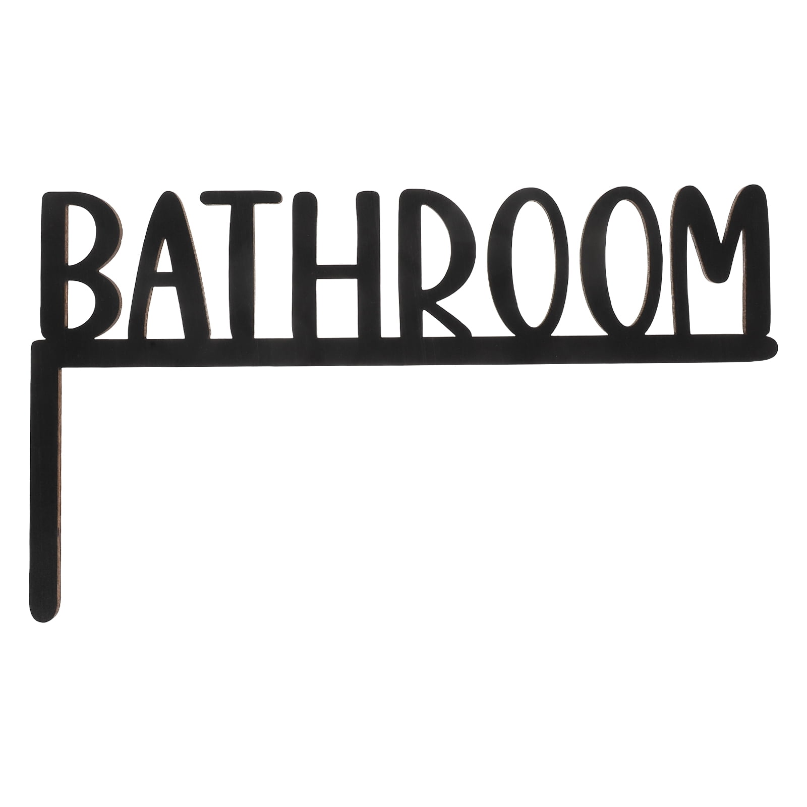 MLINS Rustic Bathroom Door Sign Wooden Restroom Door Frame Plaque ...