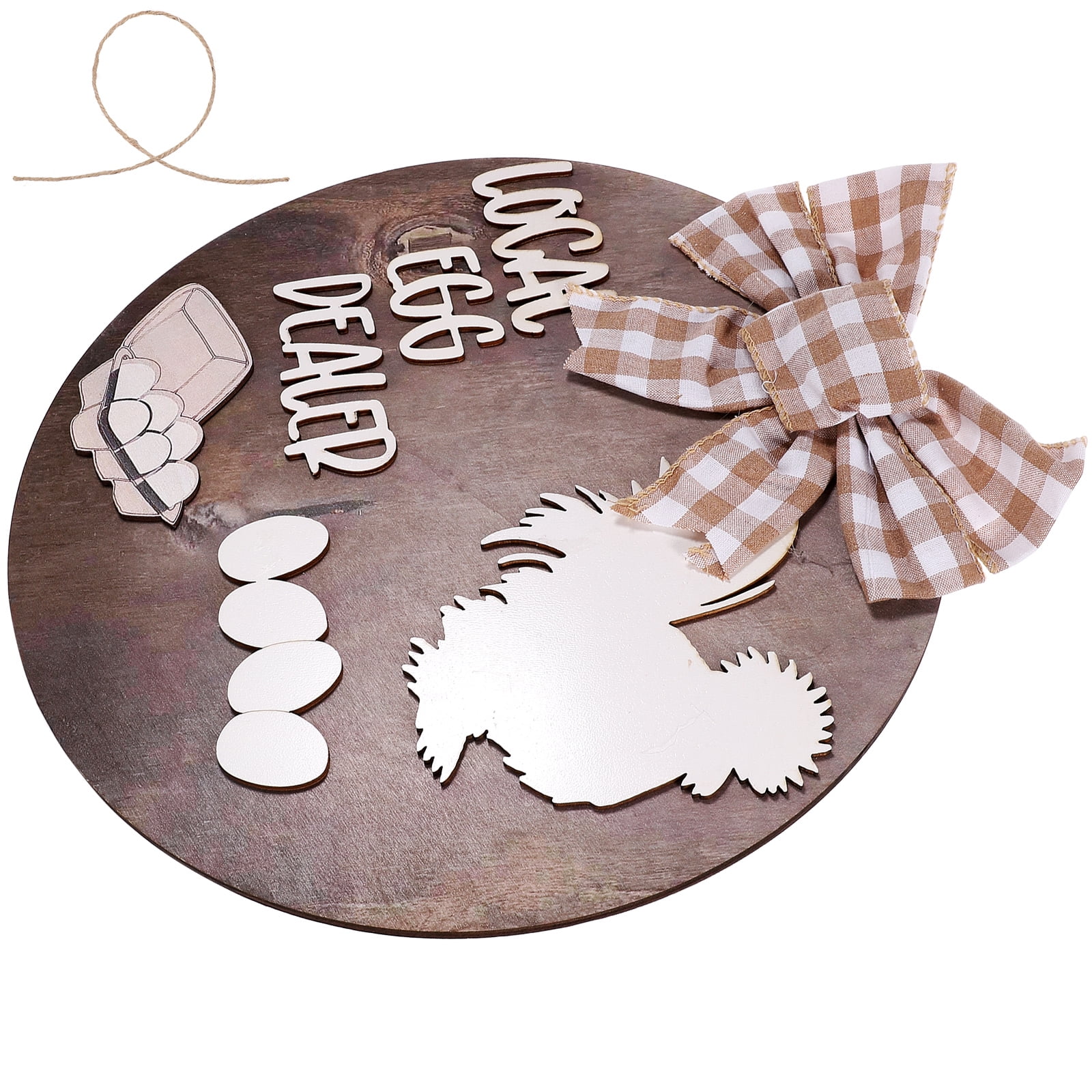 MLINS Rustic Door Sign Farmhouse Front Door Sign Wooden Wall Plaque ...