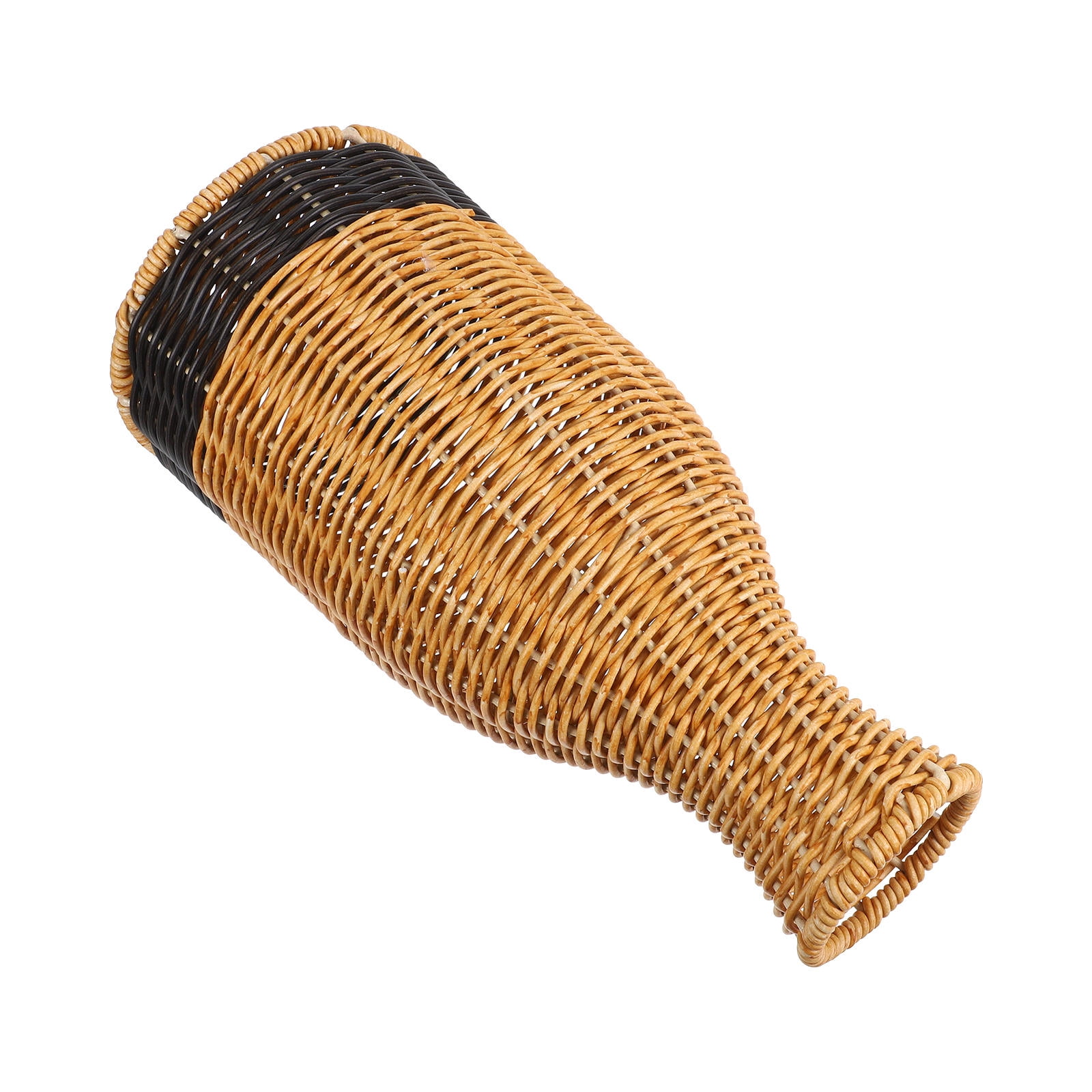 MLINS Rustic Flower Basket Flowers Vase Office Plastic Rattan Weaving ...