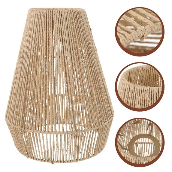 MLINS Rustic Woven Lamp Shade for Pendant Lamps and Table Lamps in ...