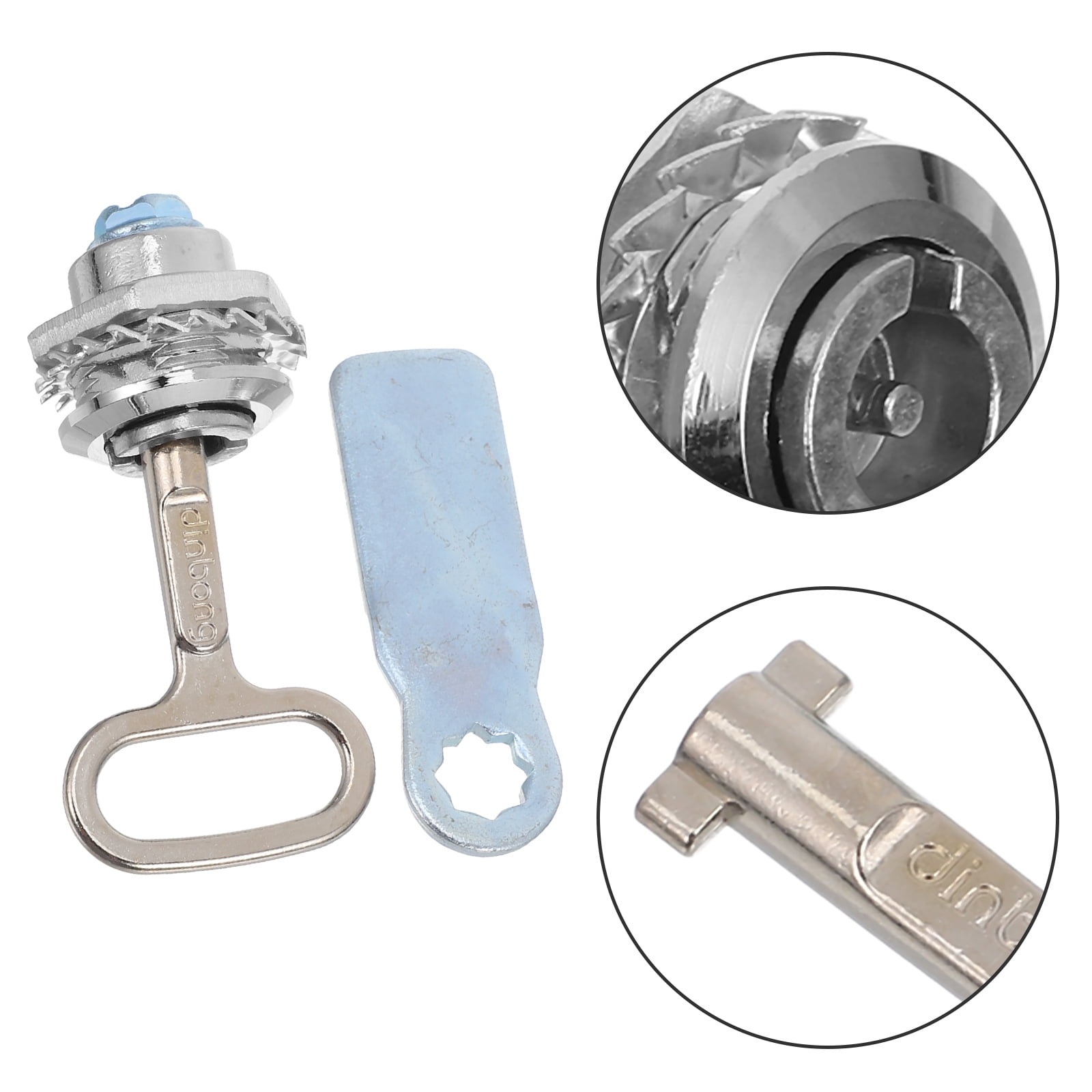 MLINS S Type Trash Can Key Set With Lock Plate Zinc Alloy Cabinet ...