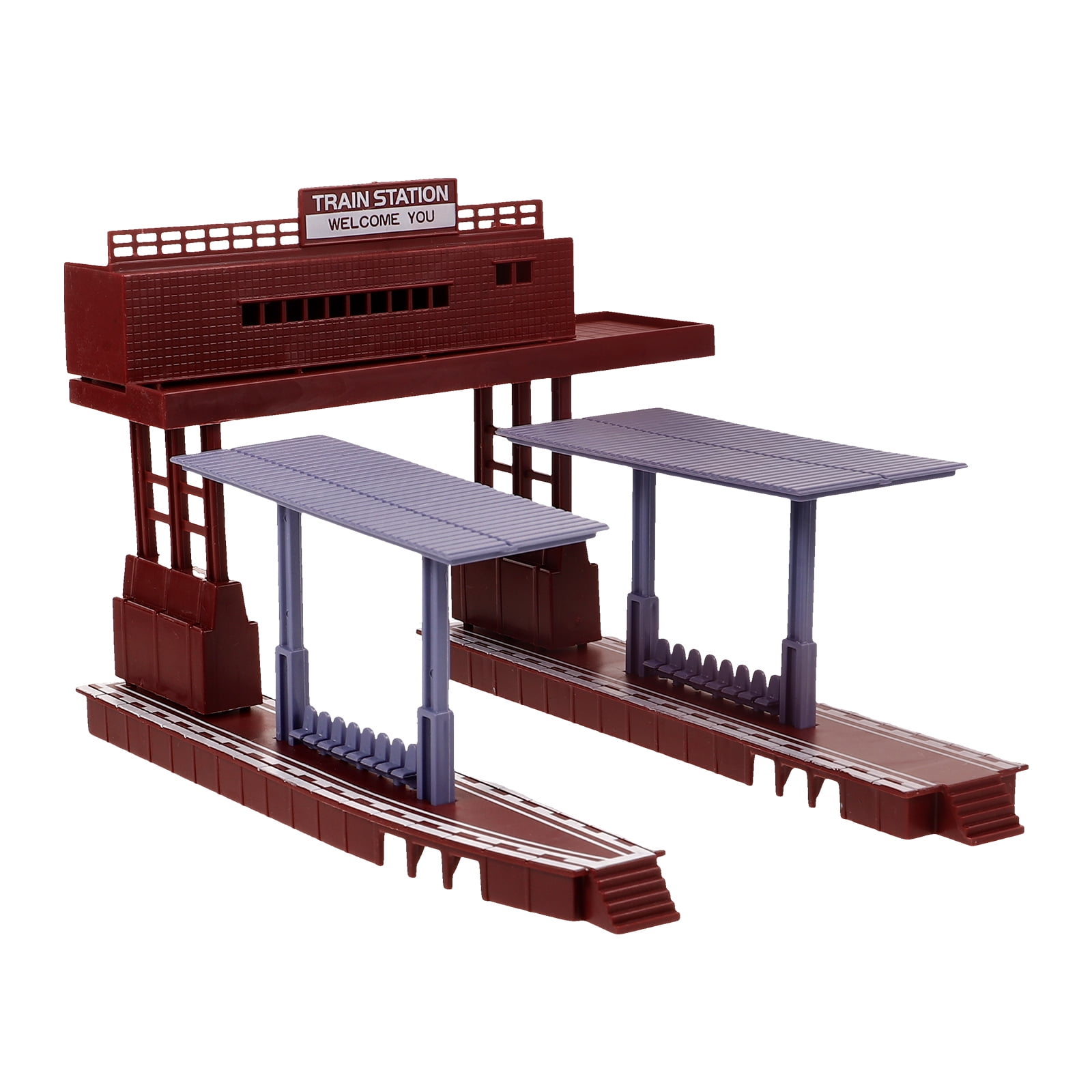 MLINS Scale Train Accessories Railway Station Platform Model Child ...