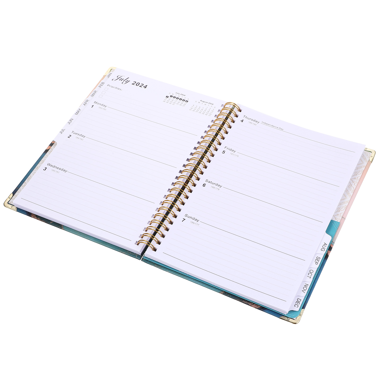 MLINS Schedule Planner Planning Notebook Calendars Work Student ...