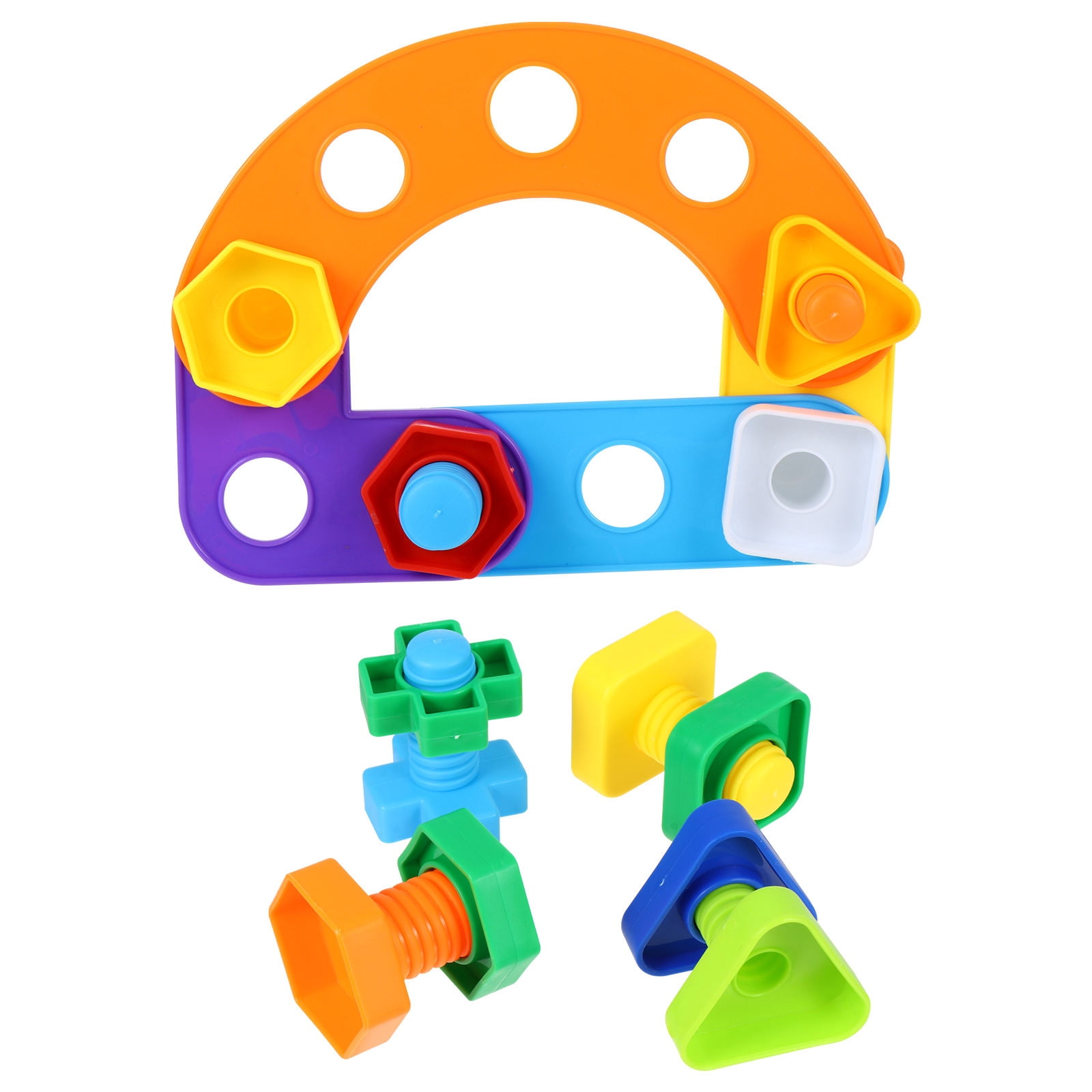 MLINS Screw Building Blocks Toy Matching Game Hand-eye Coordination ...