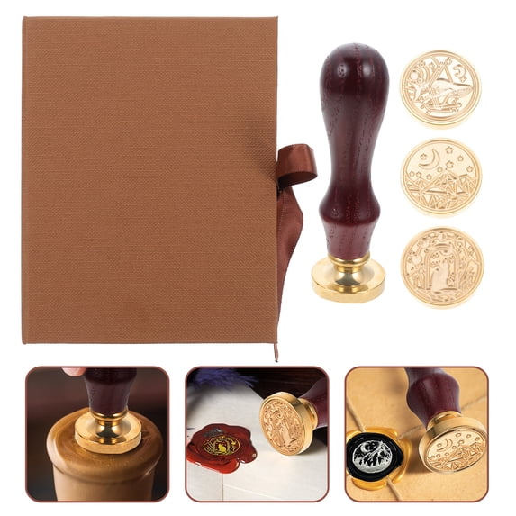 MLINS Seal Seal Seal Set Traditional Wax Seal 8.5X2.5cm - Walmart.com
