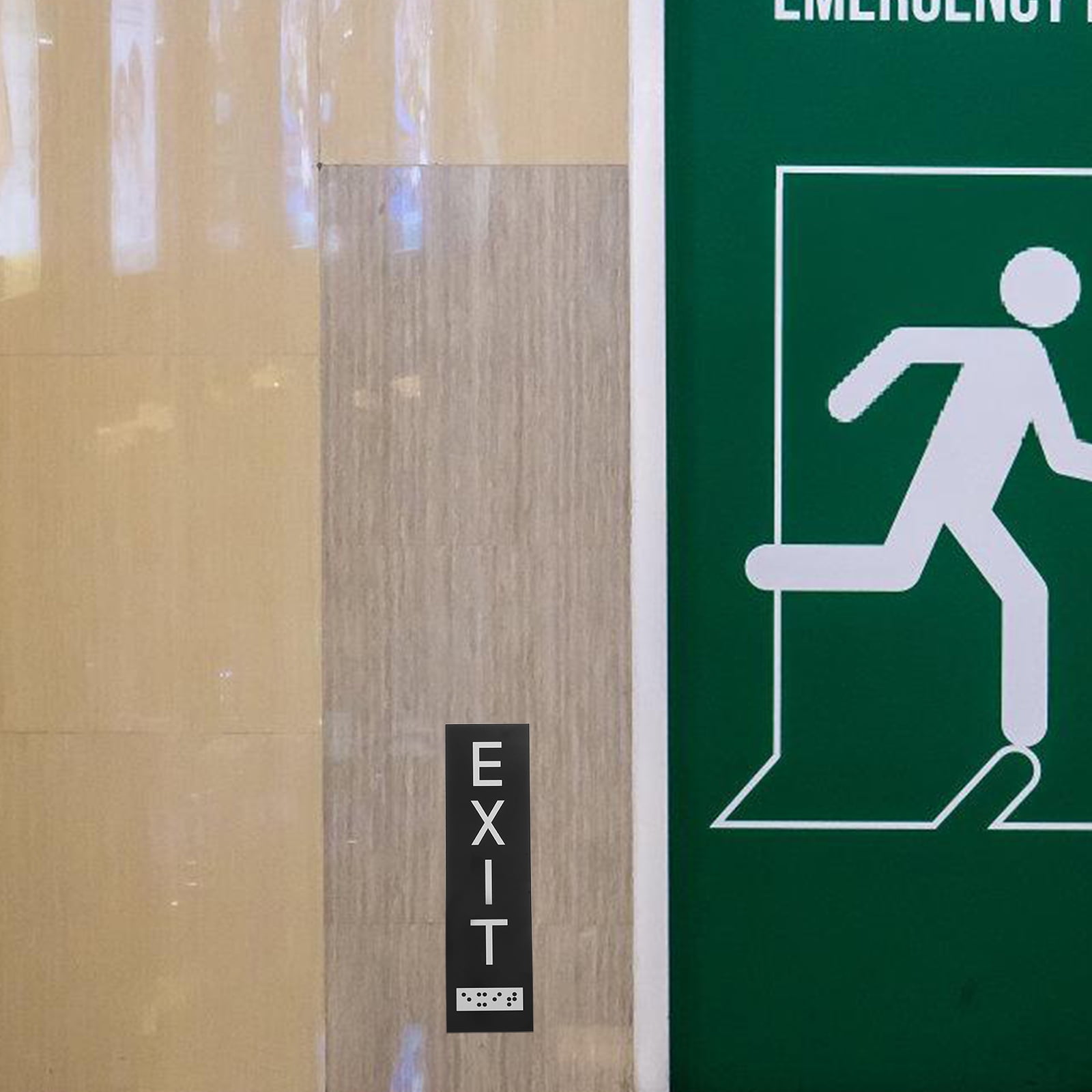 MLINS Self Adhesive Exit Sign for Corridor Safety in Schools Hospitals ...