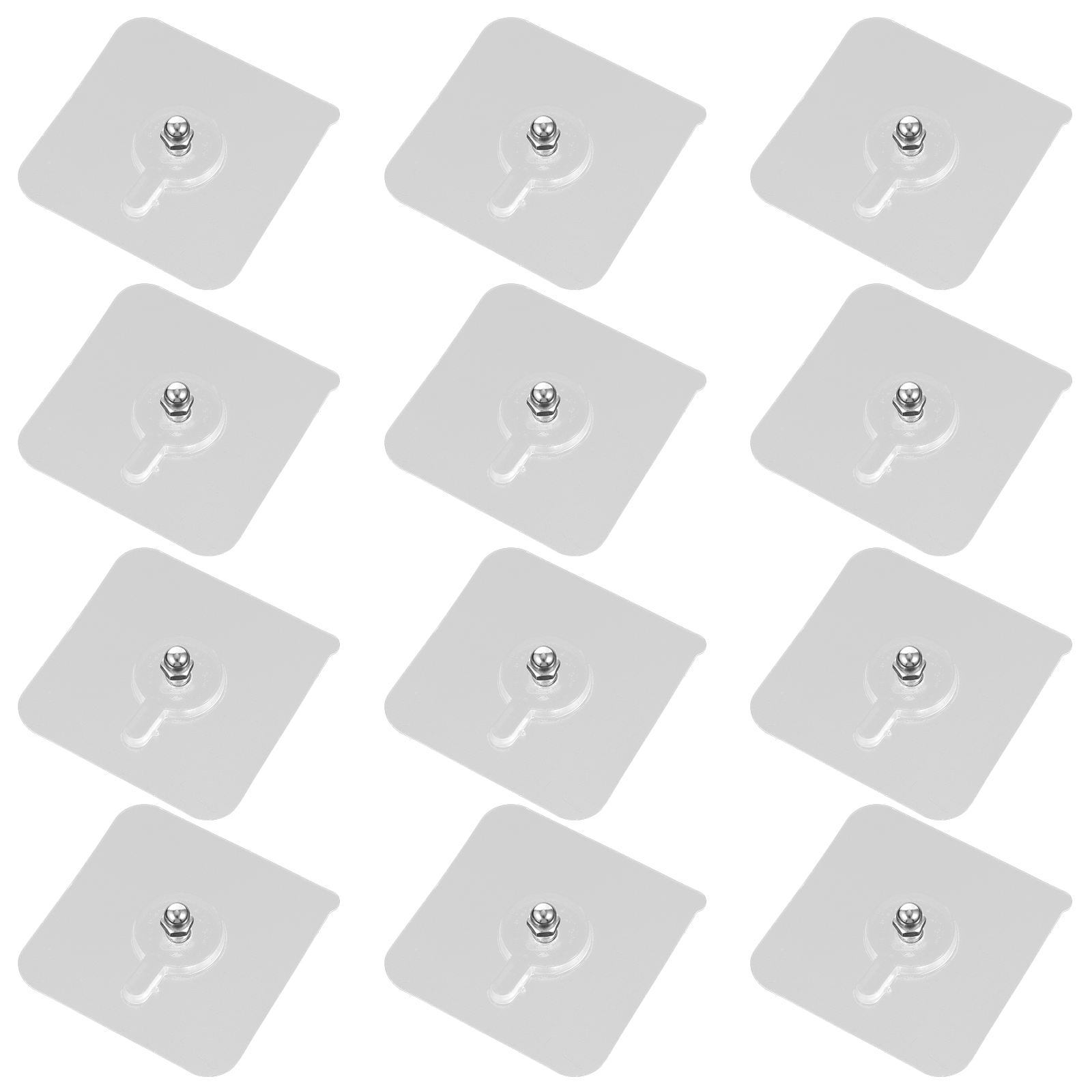 MLINS Self Adhesive Picture Hangers 12Set Screw Stickers Transparent ...