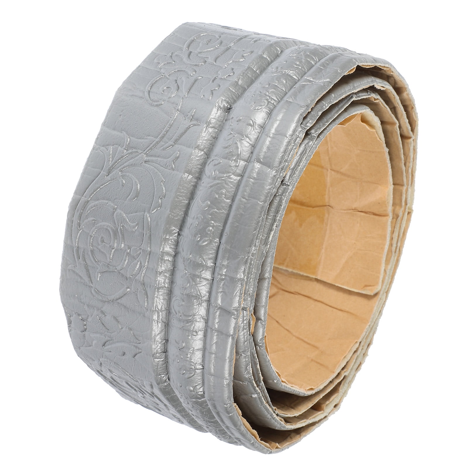 MLINS Self Adhesive Wall Decal Peel and Stick Baseboard Strip Silver ...