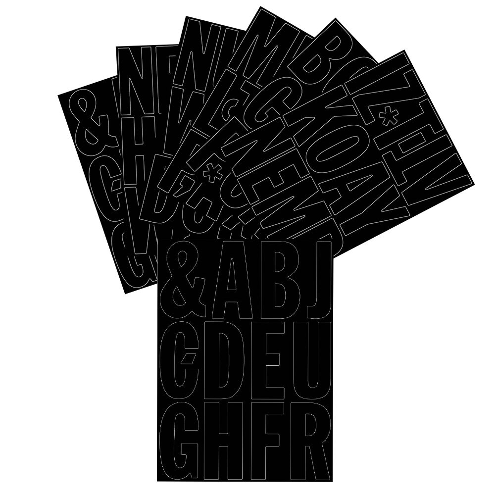 MLINS Self-adhesive Alphabet Stickers Classification Labels Letters ...