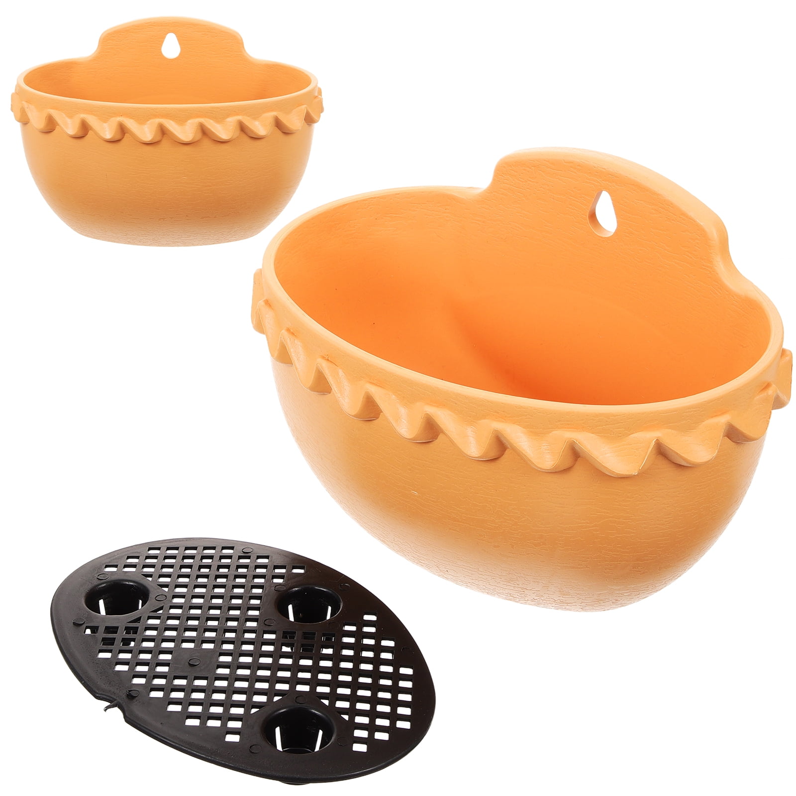 MLINS Set of 3 Sphere Hanging Plant Pot Indoor Flower Wall Basket Basin ...