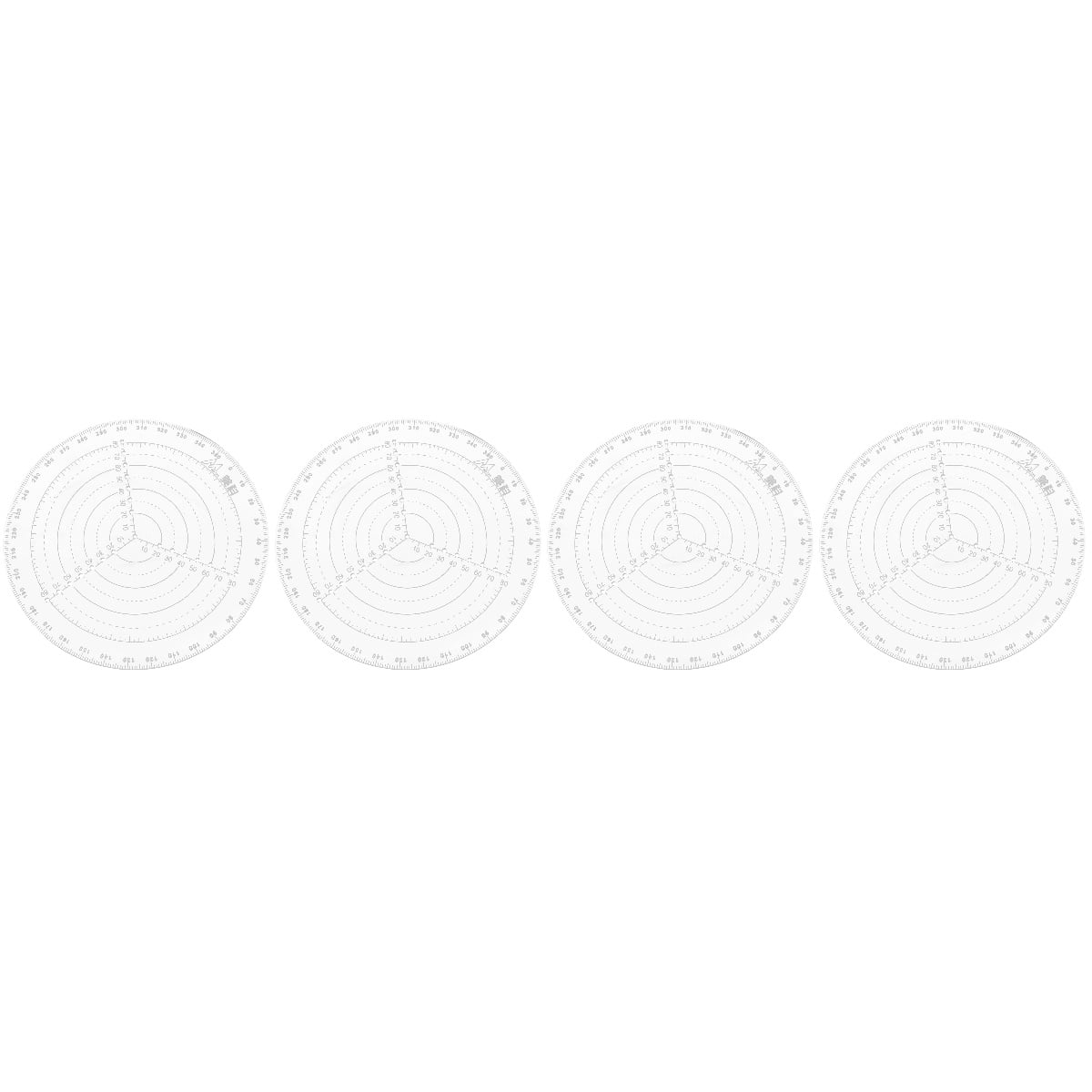 MLINS Set of 4 Circle Centering Ruler Finder Tool Bevel Template Work ...