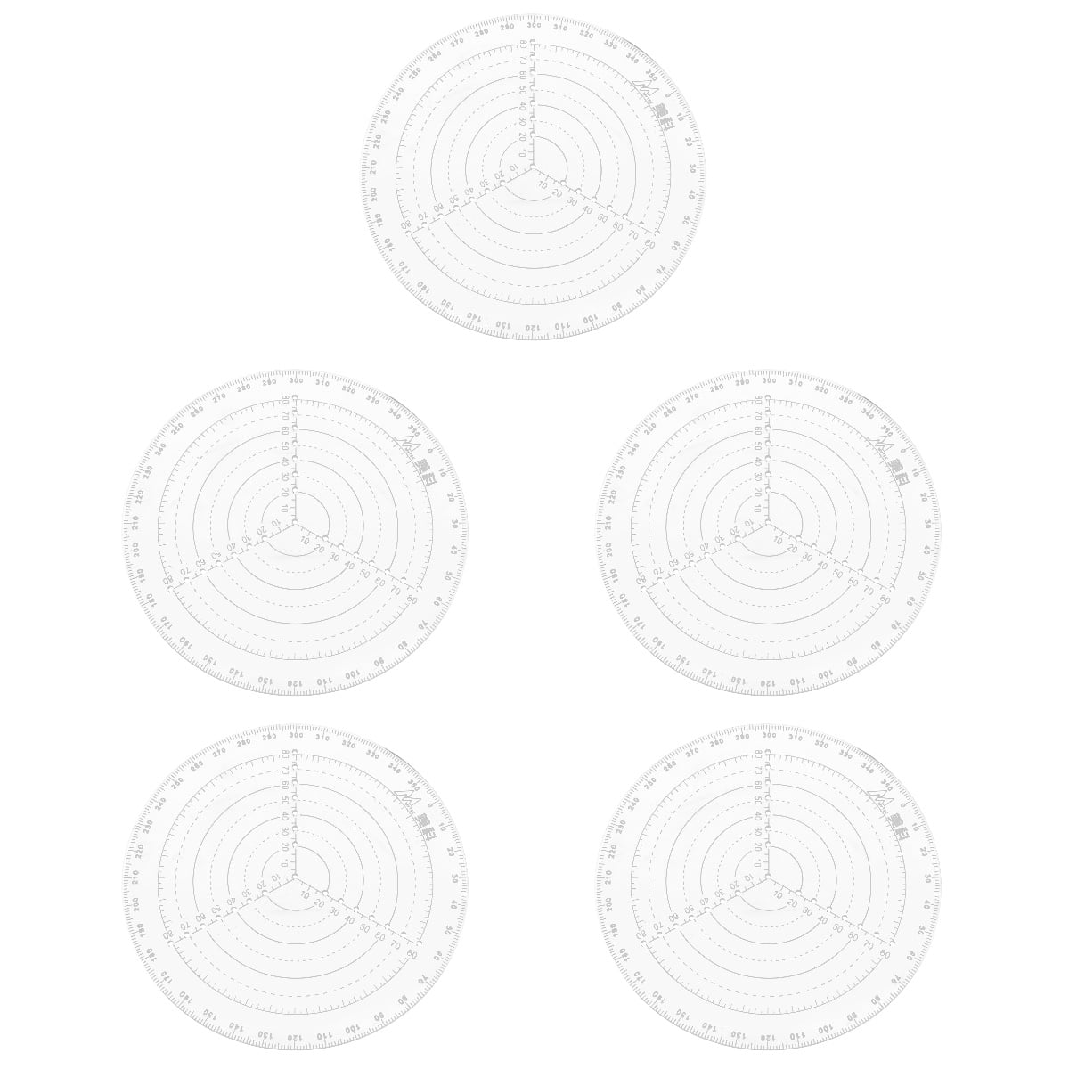 MLINS Set of 5 Wick Centering Template Circle Ruler Drawing Tool Work ...