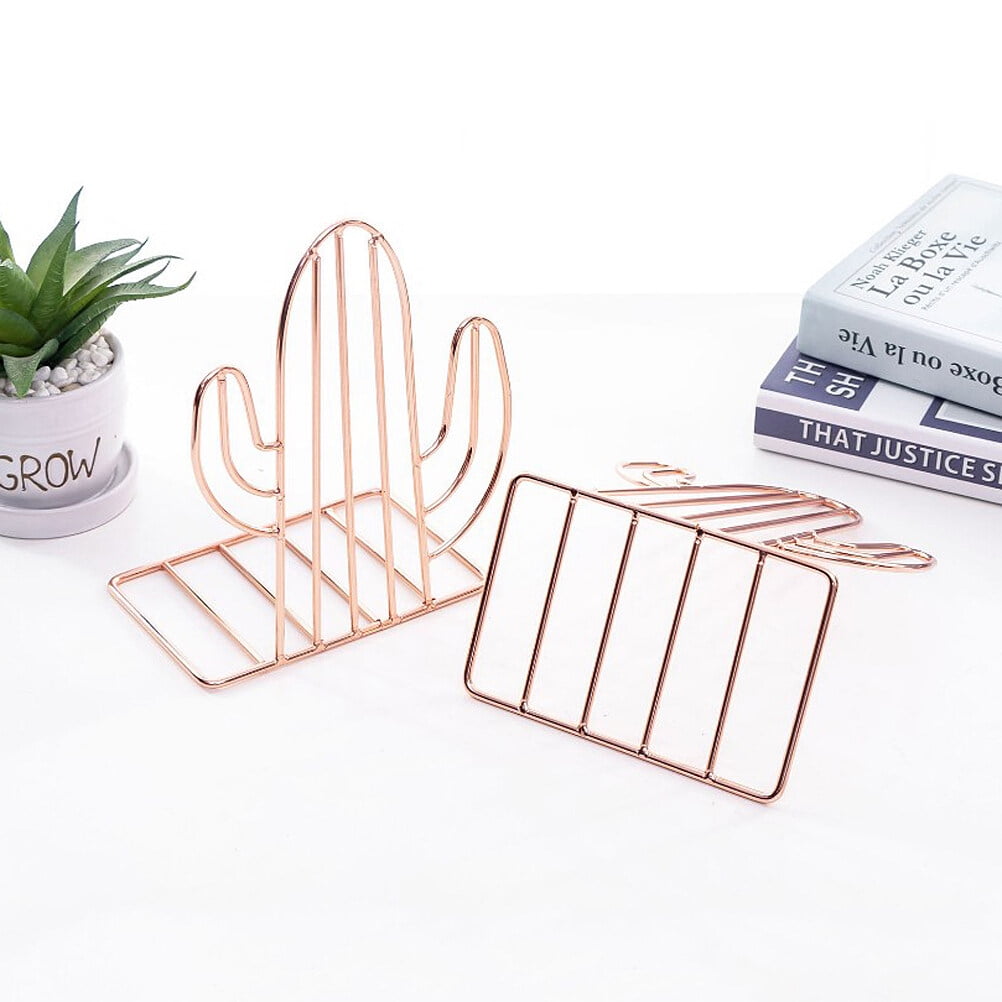 MLINS Shape Metal Book Rack for Storage Heavy Duty Organizer Ideal for ...